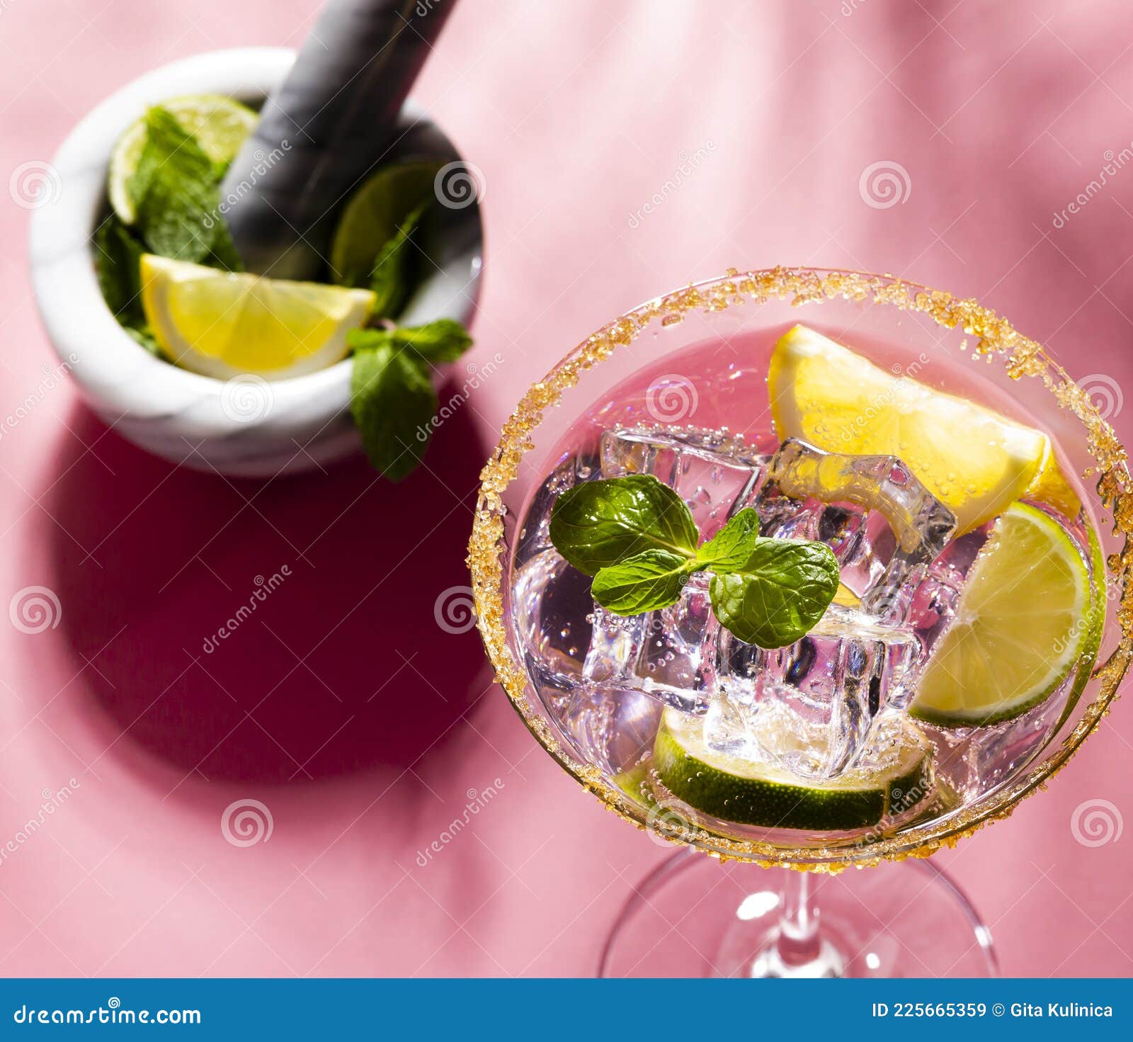Colorful Cocktails on the Bar Table in Restaurant Stock Image - Image ...