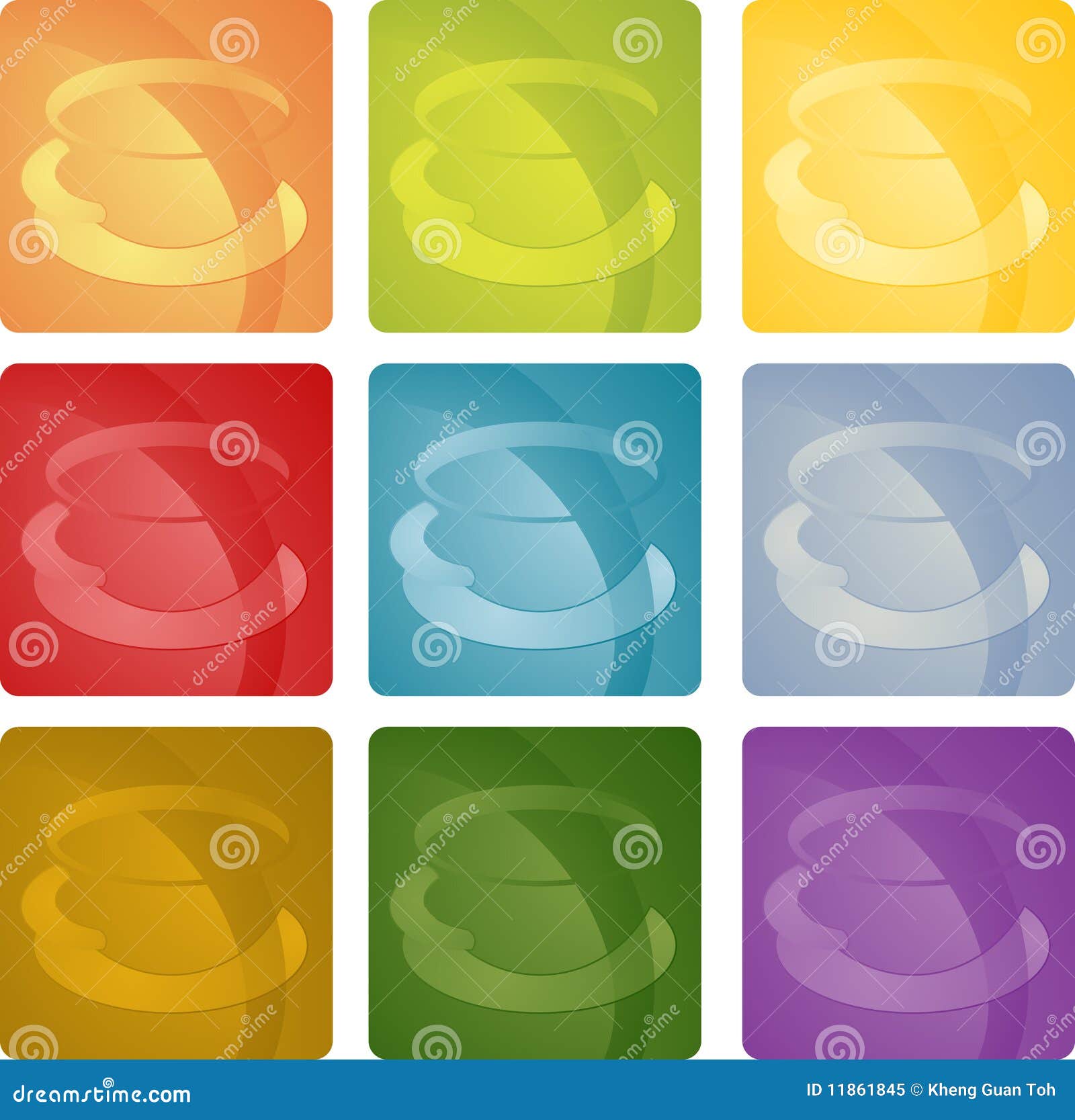 Colorful Coffee Beverage Icon Stock Illustration - Illustration of ...