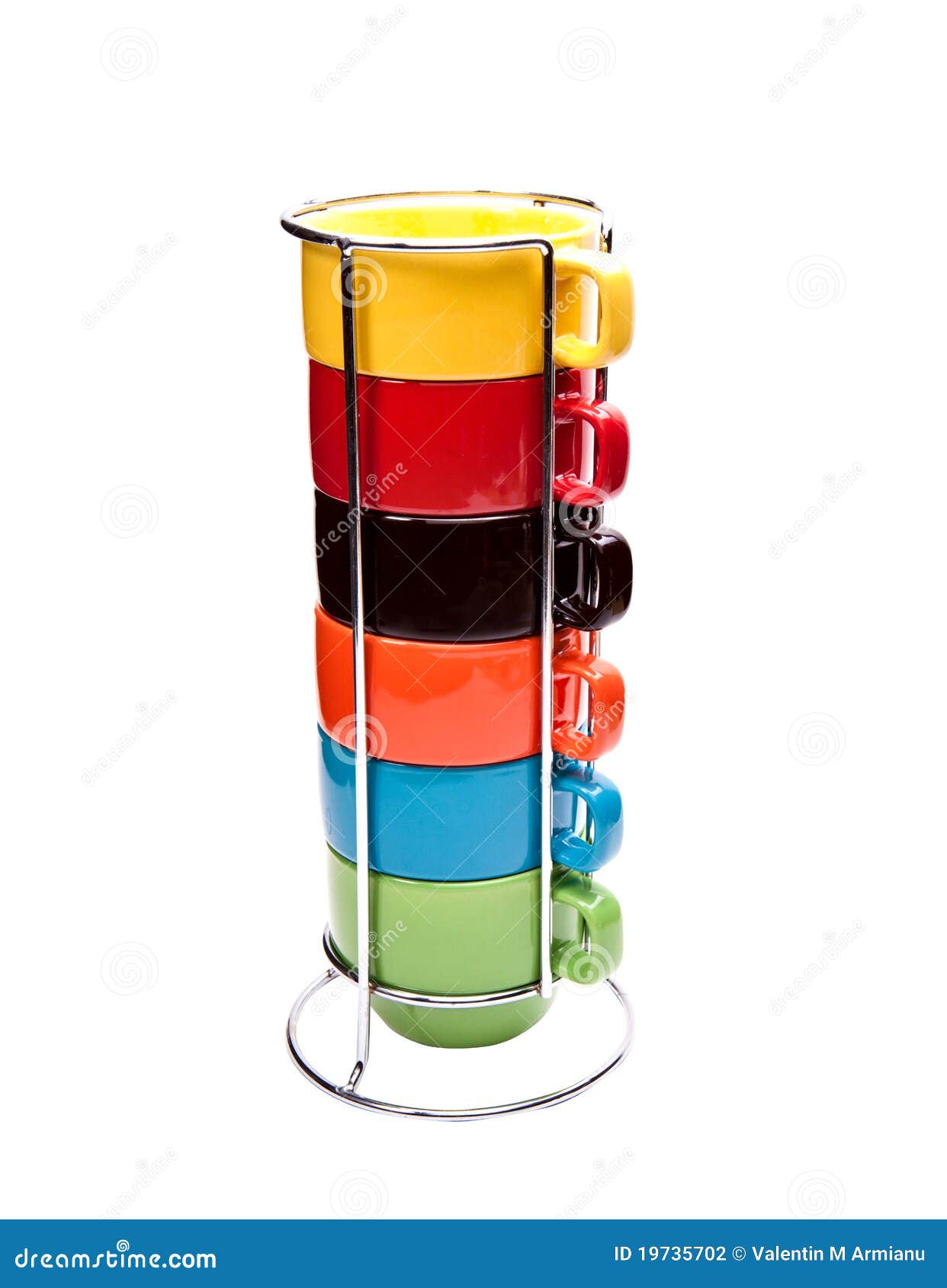 Colorful coffee cups stock photo. Image of kitchen, espresso - 19735702