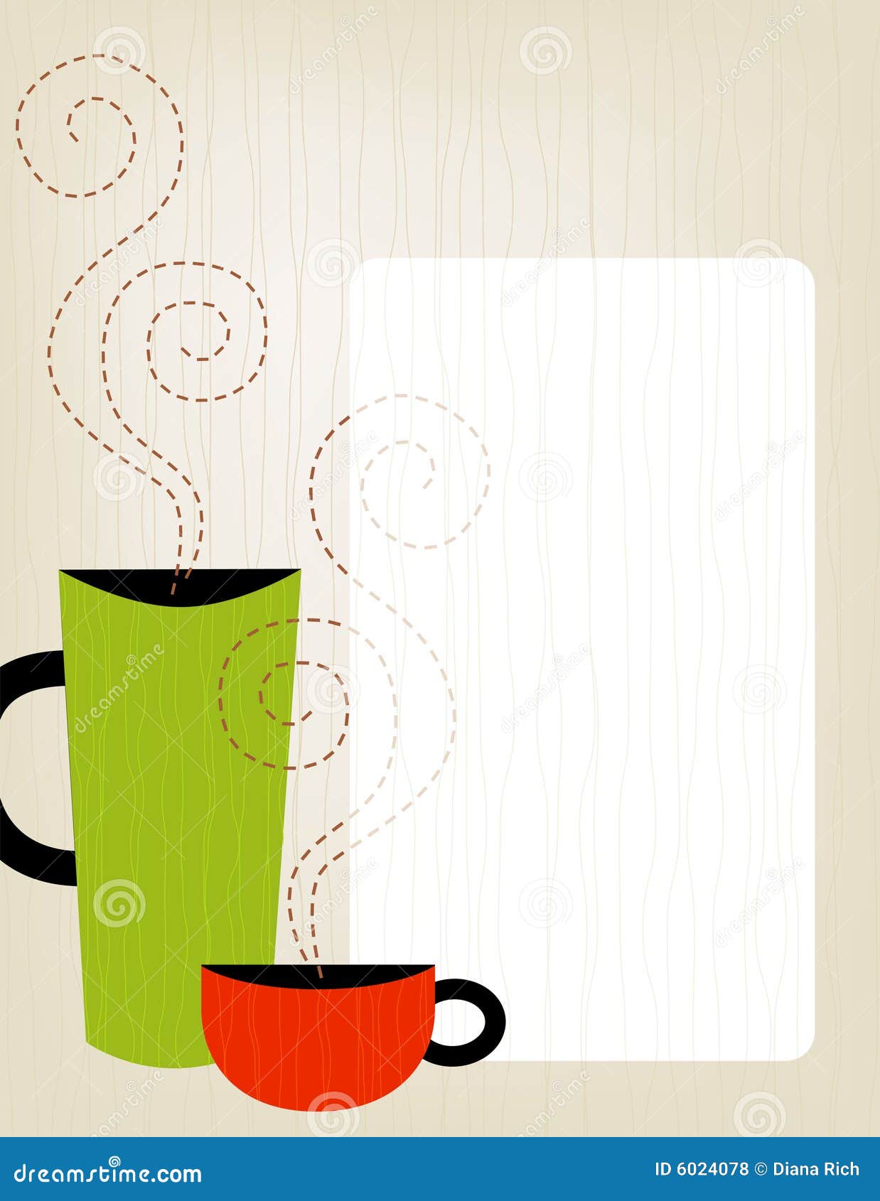 Colorful Coffee Frame stock vector. Illustration of addiction - 6024078