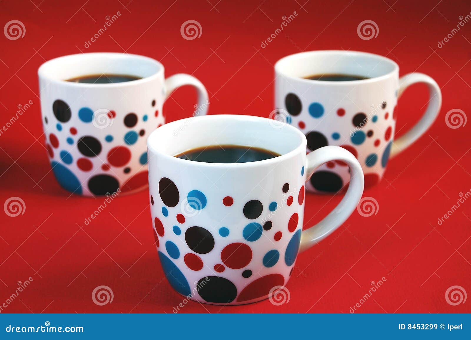 Colorful coffee mugs stock image. Image of coffee, decorative - 8453299