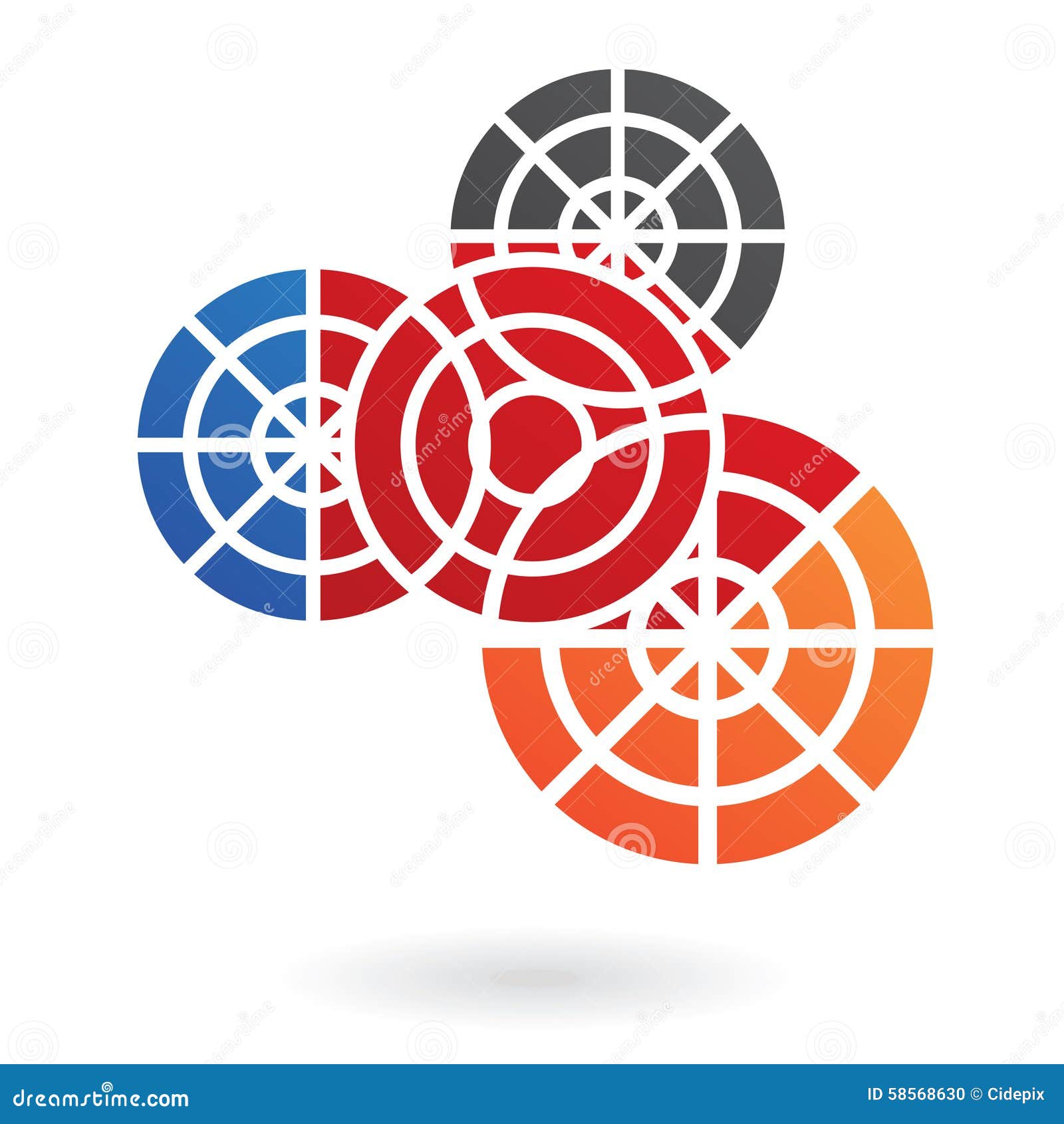 Colorful Cogs Abstract Icon Stock Vector - Illustration of line, curve ...