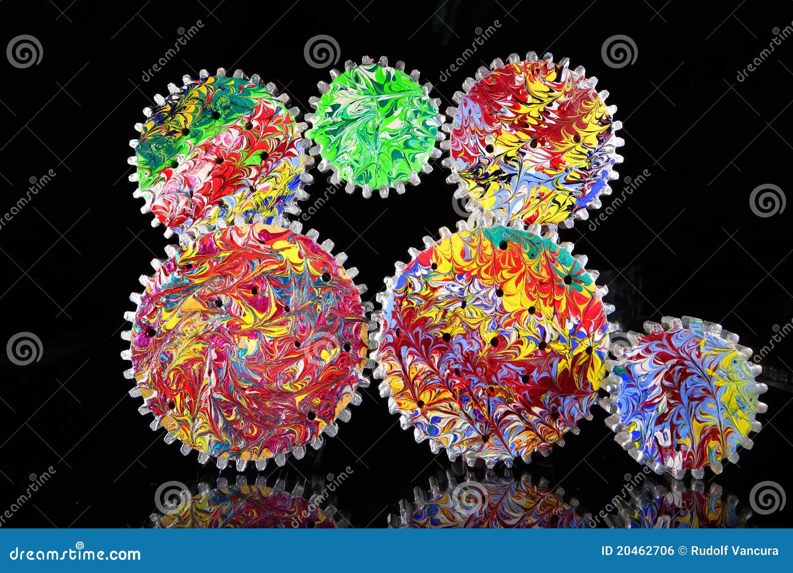 Colorful cogwheels stock photo. Image of industrial, parts - 20462706