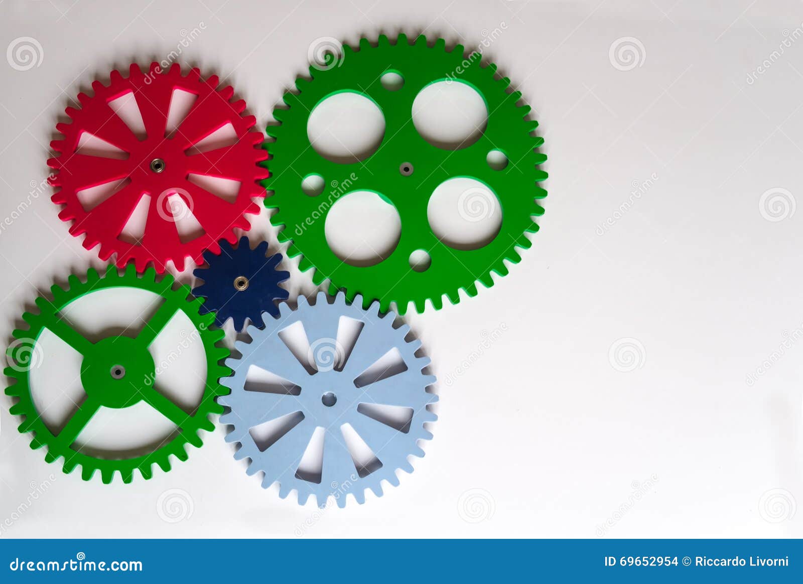 Colorful Cogwheels stock photo. Image of machinery, logo - 69652954