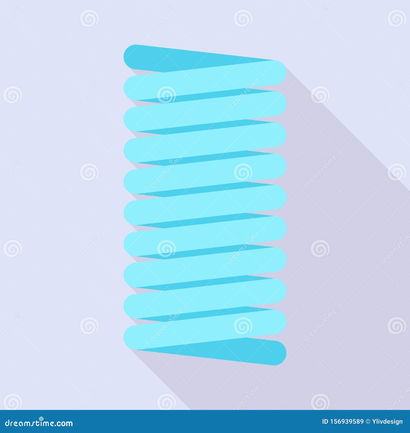 Colorful Coil Icon, Flat Style Stock Vector - Illustration of jump ...