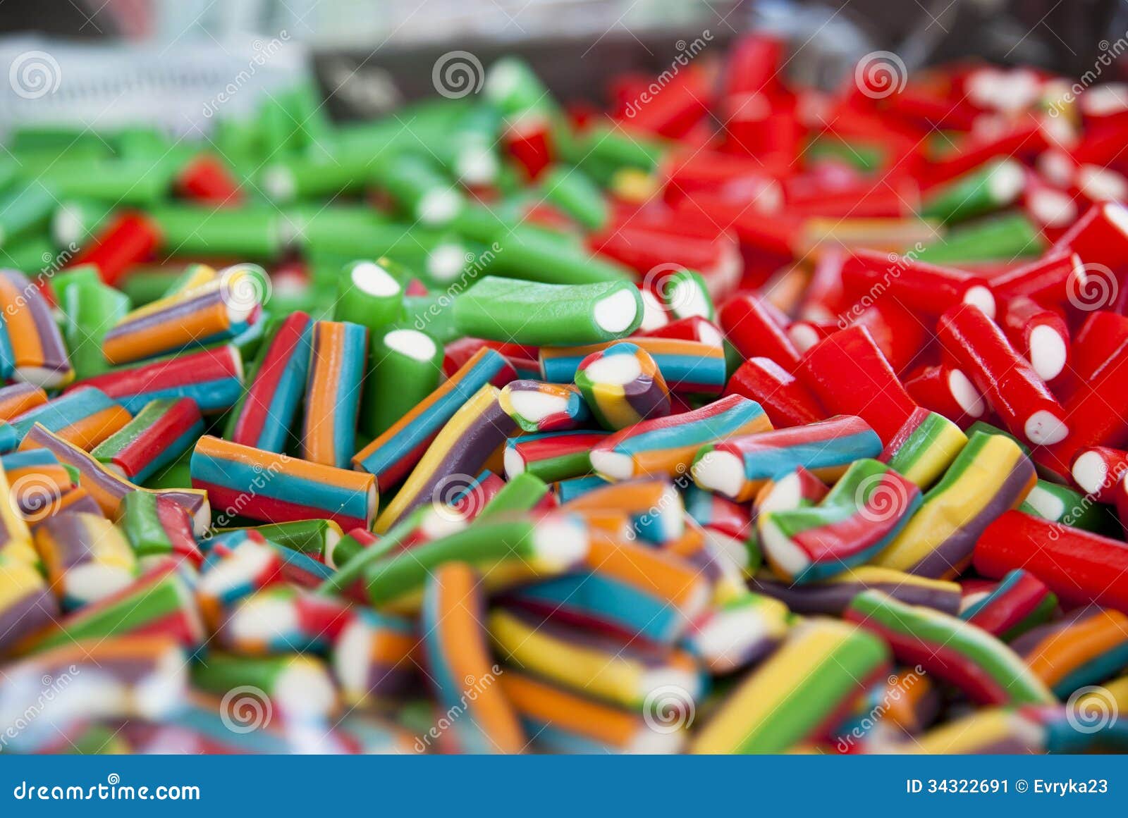 Colorful Collage of Sweet Candies Stock Image - Image of confectionery ...