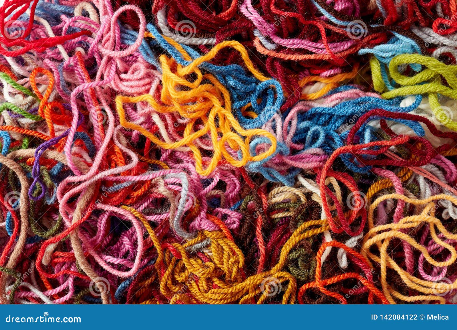 Colorful Collection of Wool for Knitting and Weaving Stock Photo ...