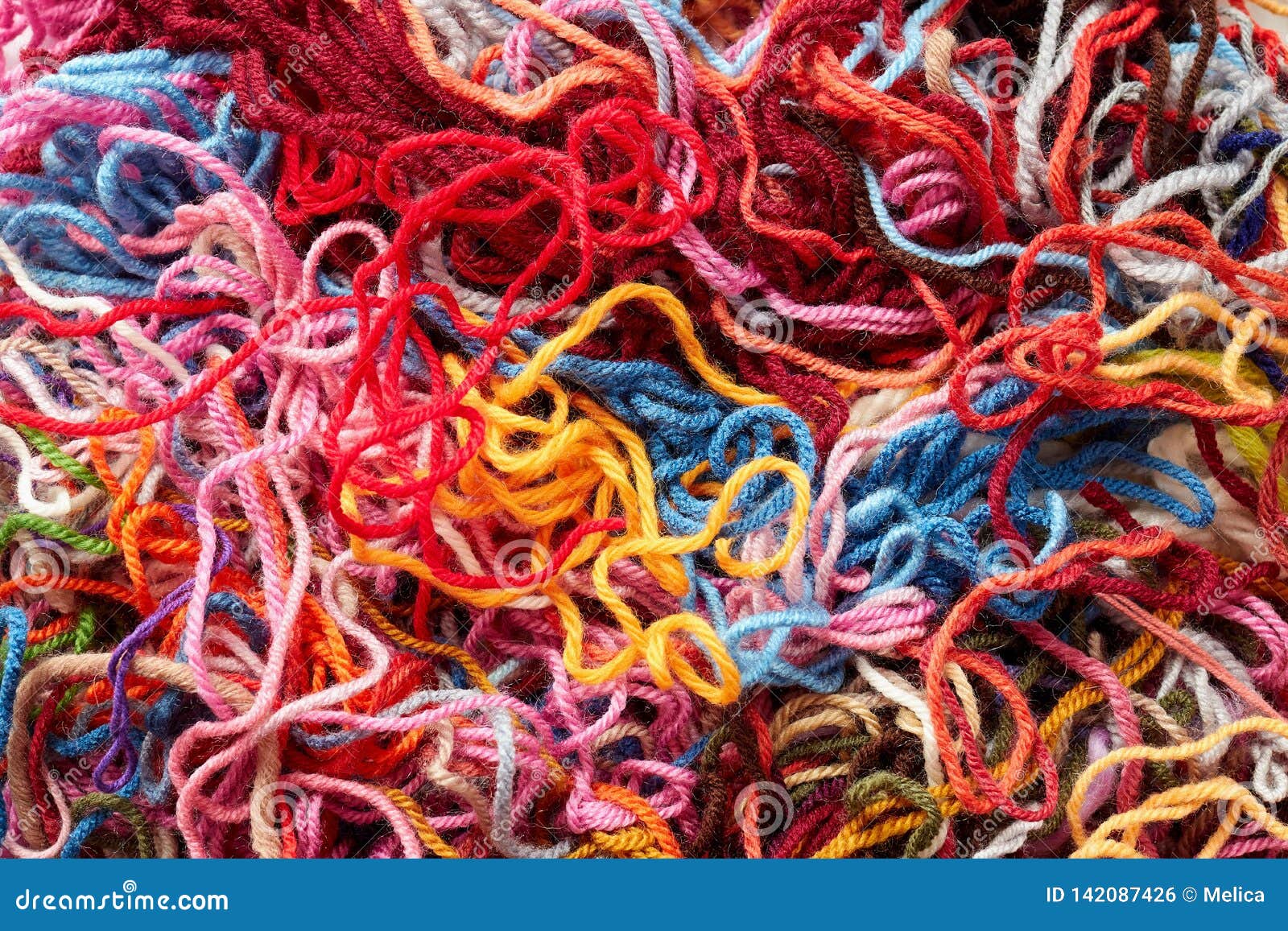 Colorful Collection of Wool for Knitting and Weaving Stock Photo ...