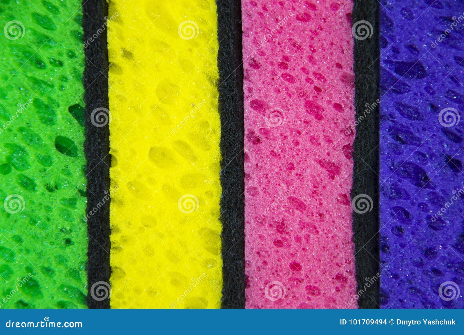 Colorful Colored Sponges on a White Background Stock Photo - Image of ...