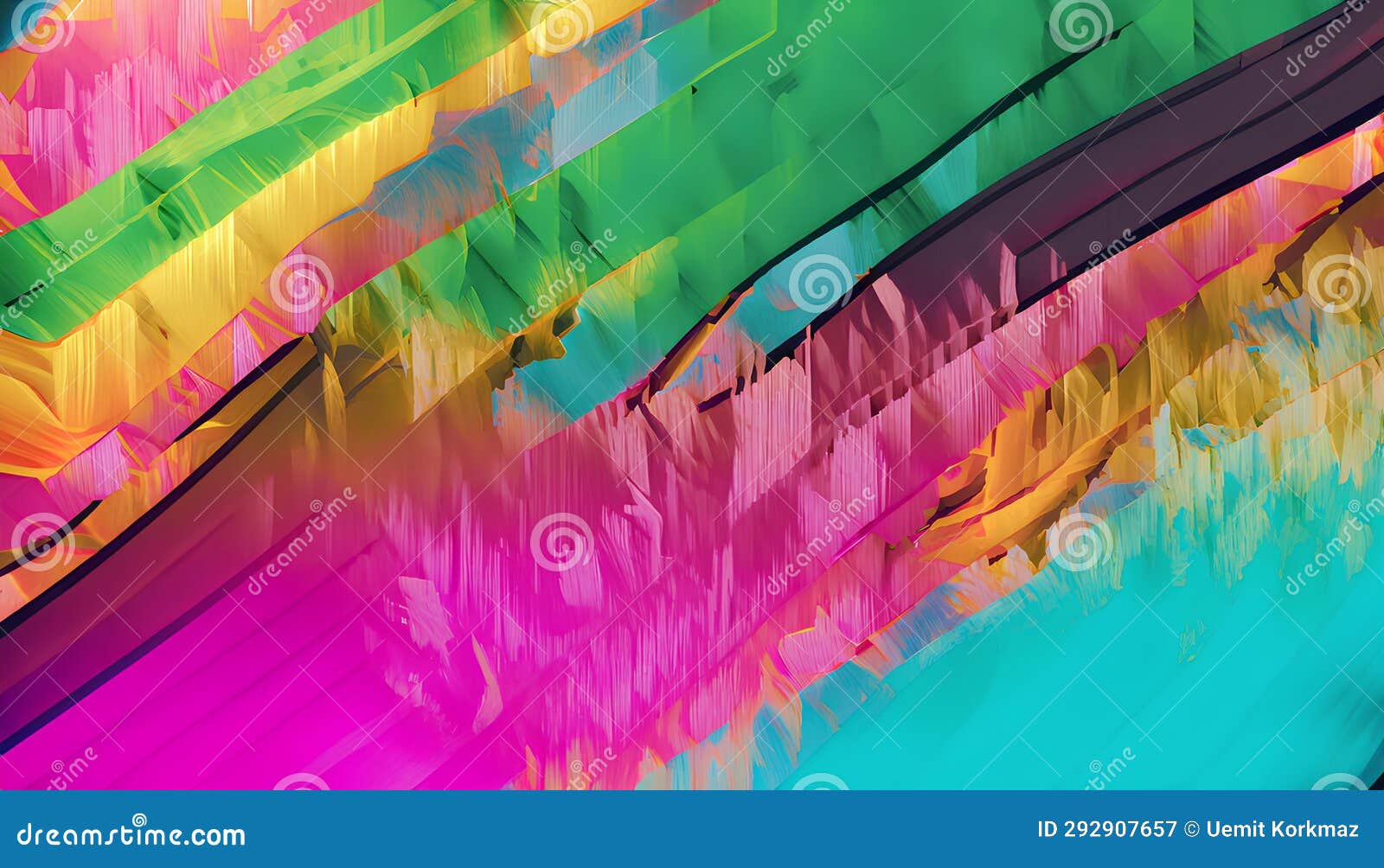 Colorful Colors Flowing into Each Other Background Stock Illustration ...
