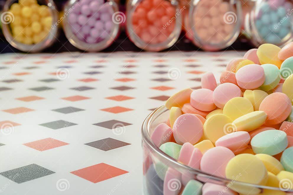 Colorful or Colourful Candy Stock Illustration - Illustration of ...