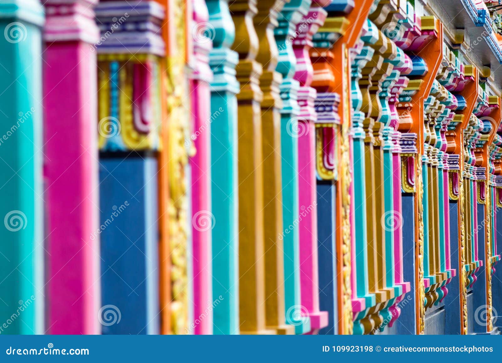 Colorful Columns Picture. Image: 109923198