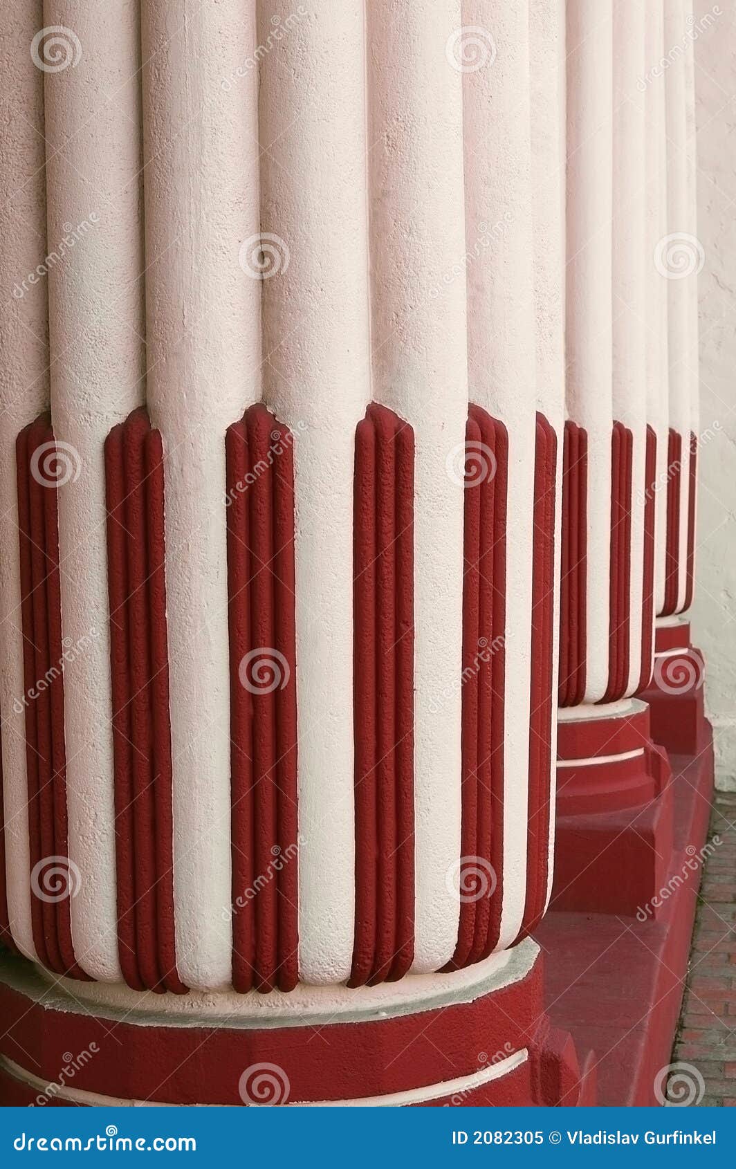 Colorful Columns Perspective Stock Image - Image of cities, background ...