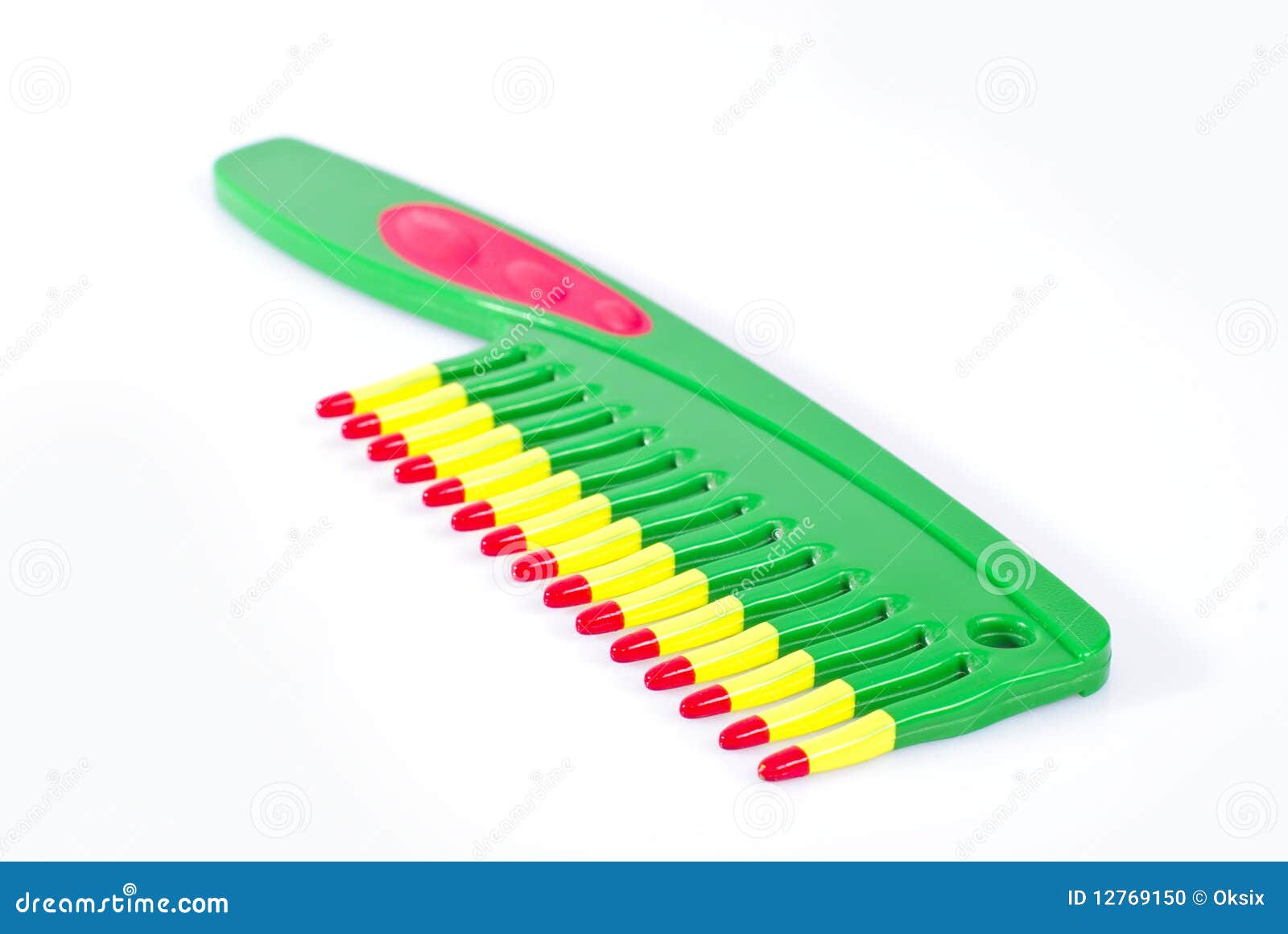 Colorful comb stock photo. Image of rainbow, green, health - 12769150