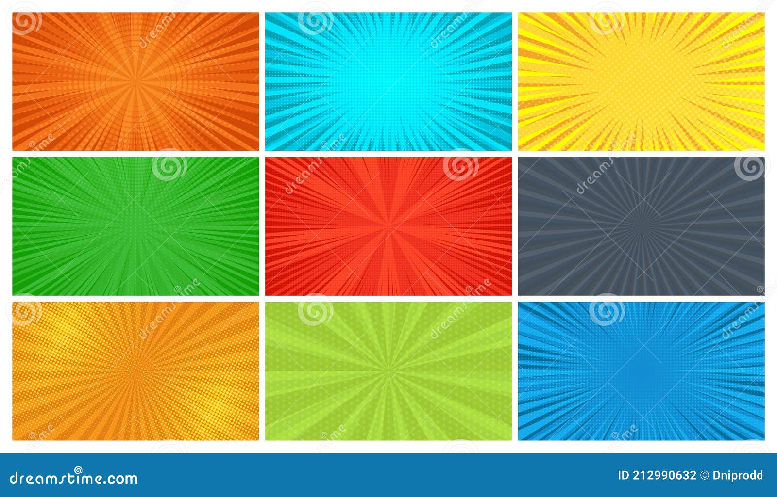 Colorful Comic Book Background In Pop Art Style Vector Illustration ...