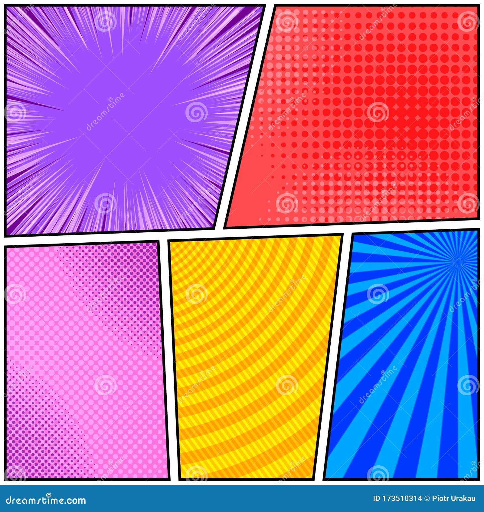 Colorful Comic Bright Background Stock Vector - Illustration of humor ...