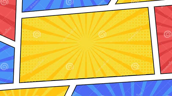Colorful Comic Panel Background Abstract Vector Stock Vector ...