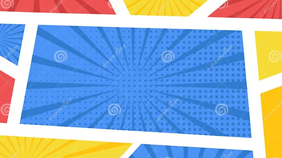 Colorful Comic Panel Background Abstract Vector Stock Vector ...