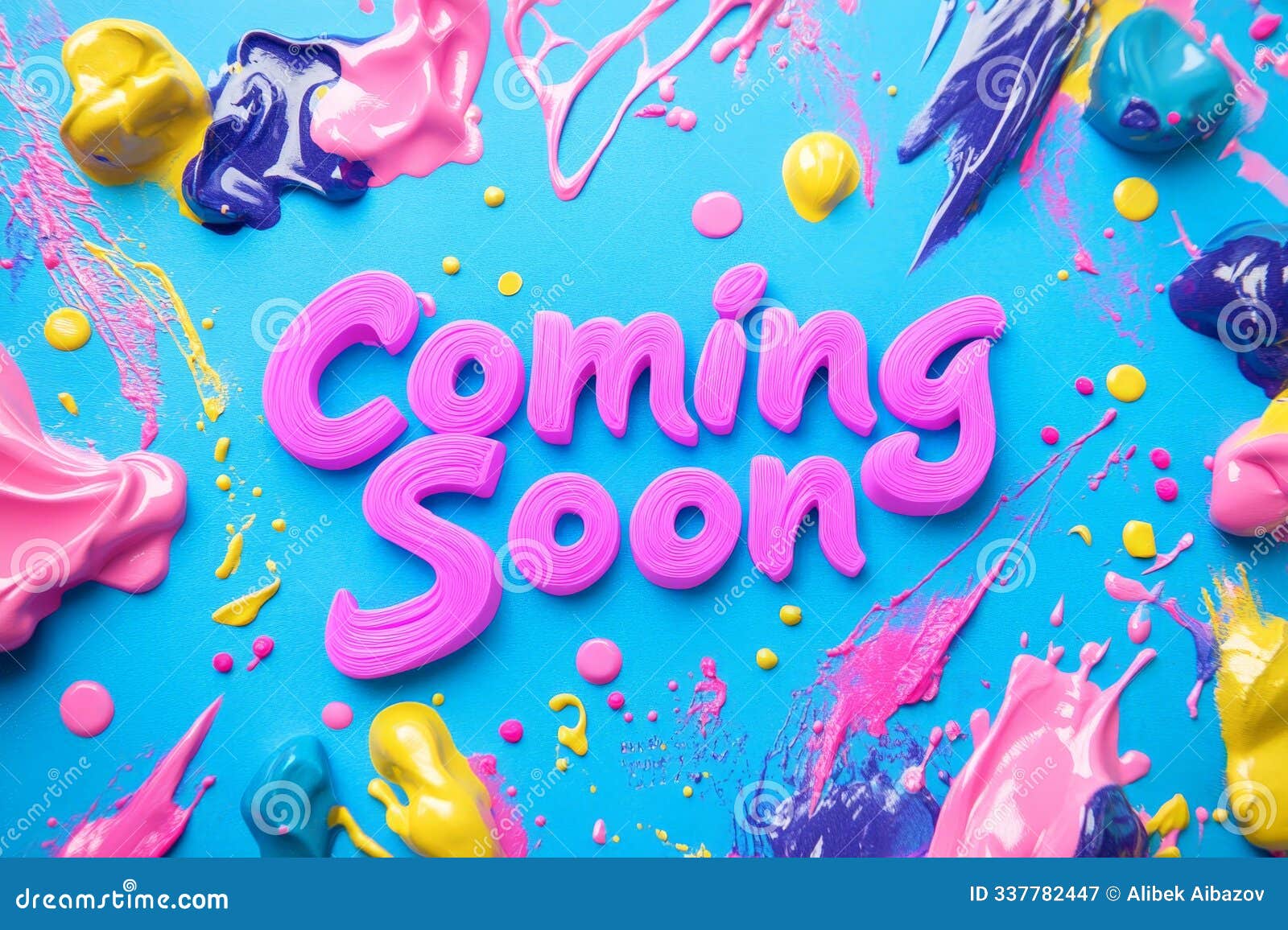 Colorful Coming Soon Banner In Truck Art Kitsch Style Of India Cartoon ...