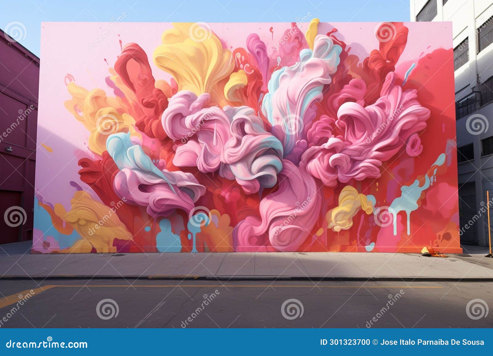 Colorful Commitment Vibrant Street Art Stock Illustration ...