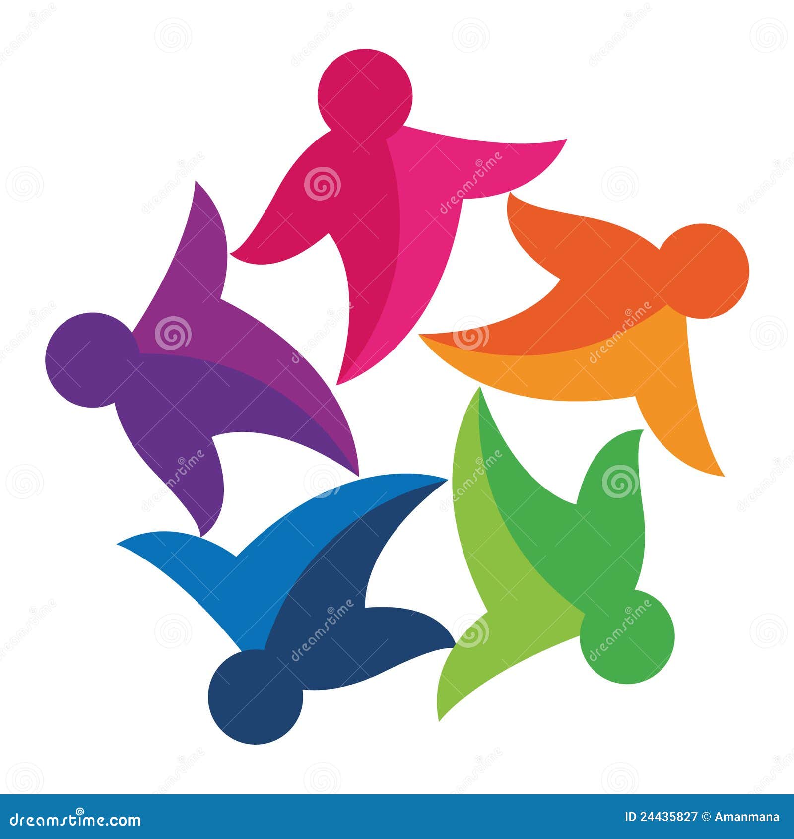 Colorful Community logo stock vector. Illustration of abstract - 24435827