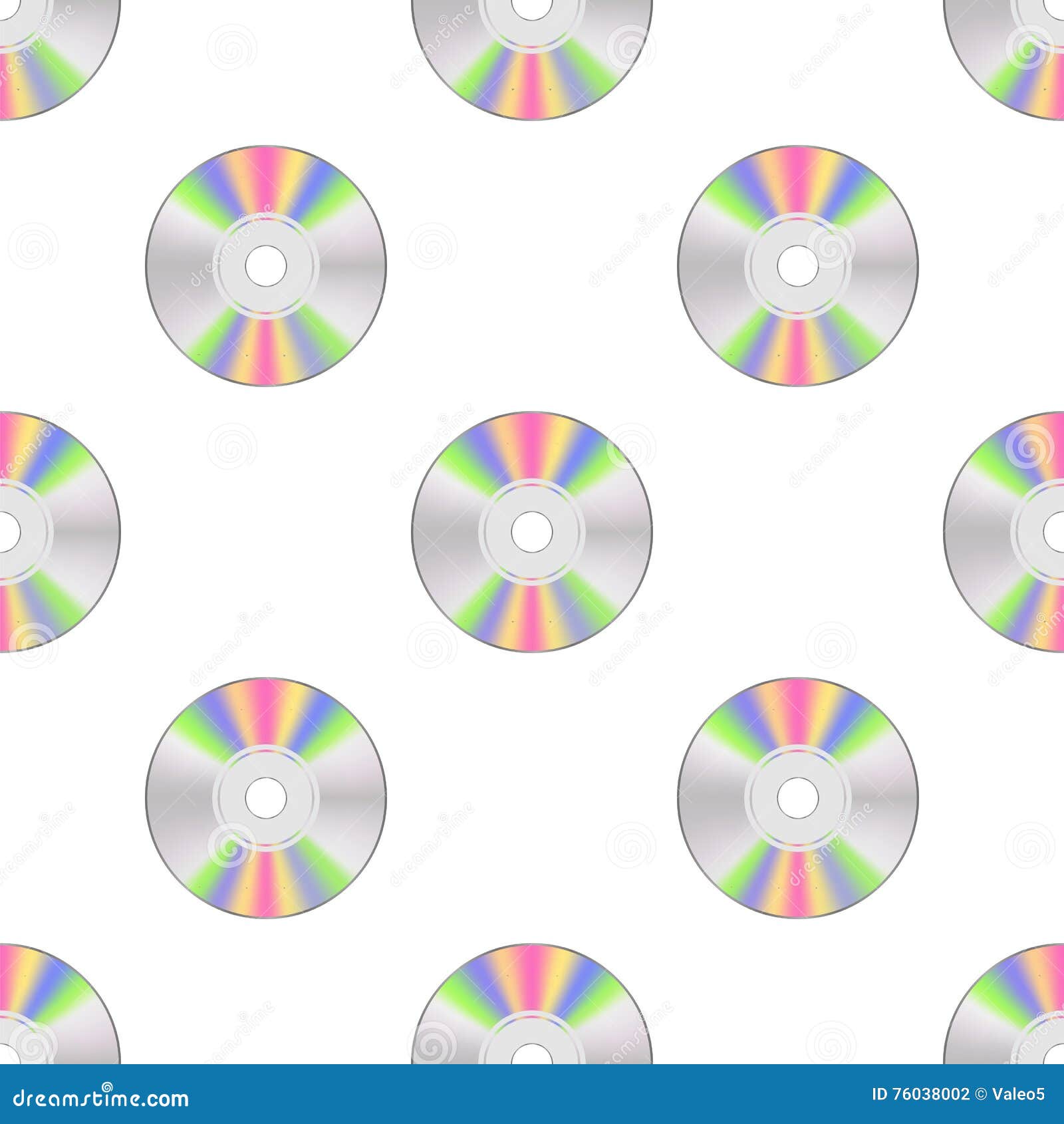 Colorful Compact Disc Seamless Pattern Stock Vector - Illustration of ...