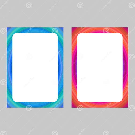 Colorful Computer Art Design Frame Set Stock Vector - Illustration of ...