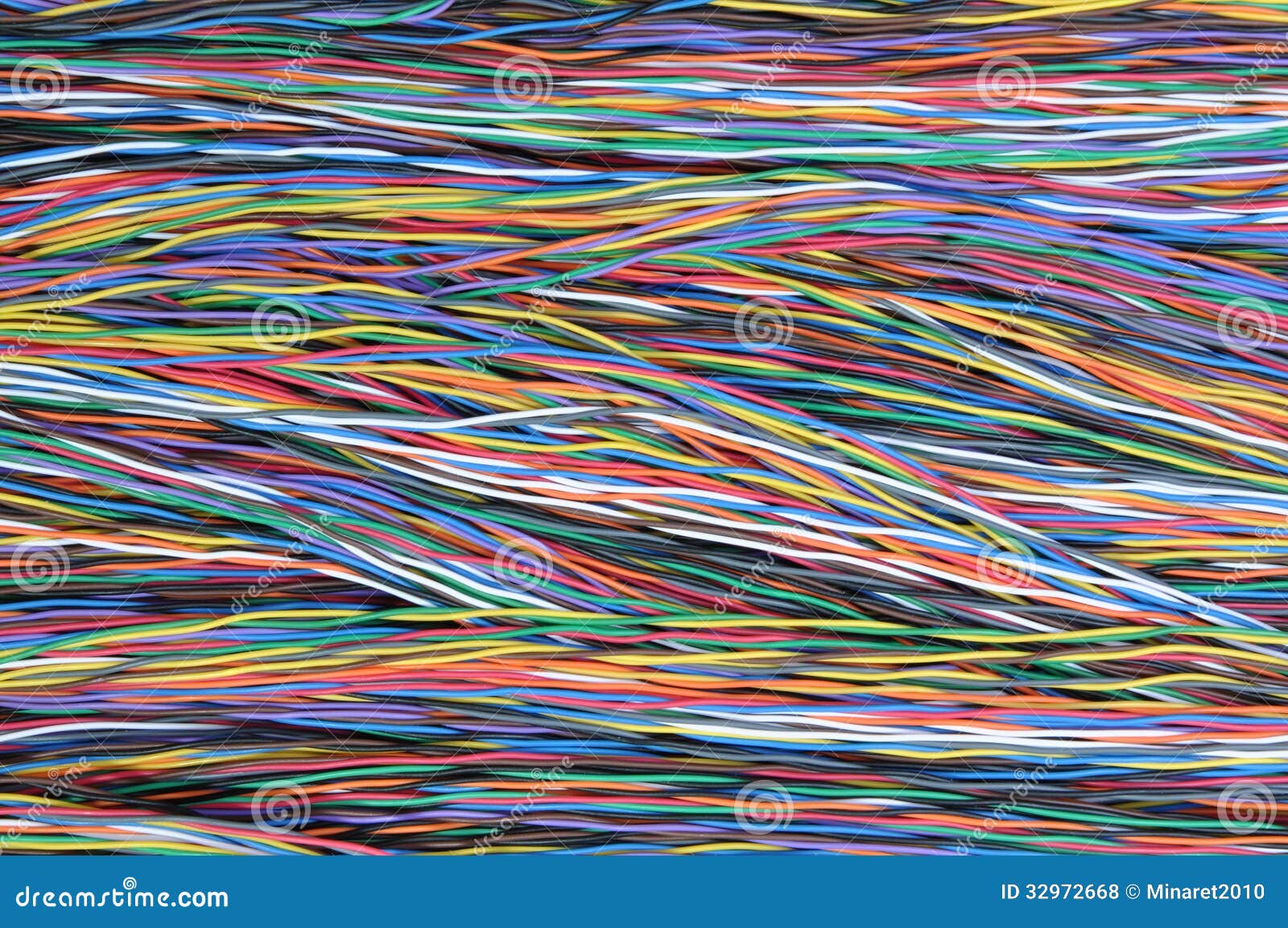 Colorful computer cables stock photo. Image of computer - 32972668