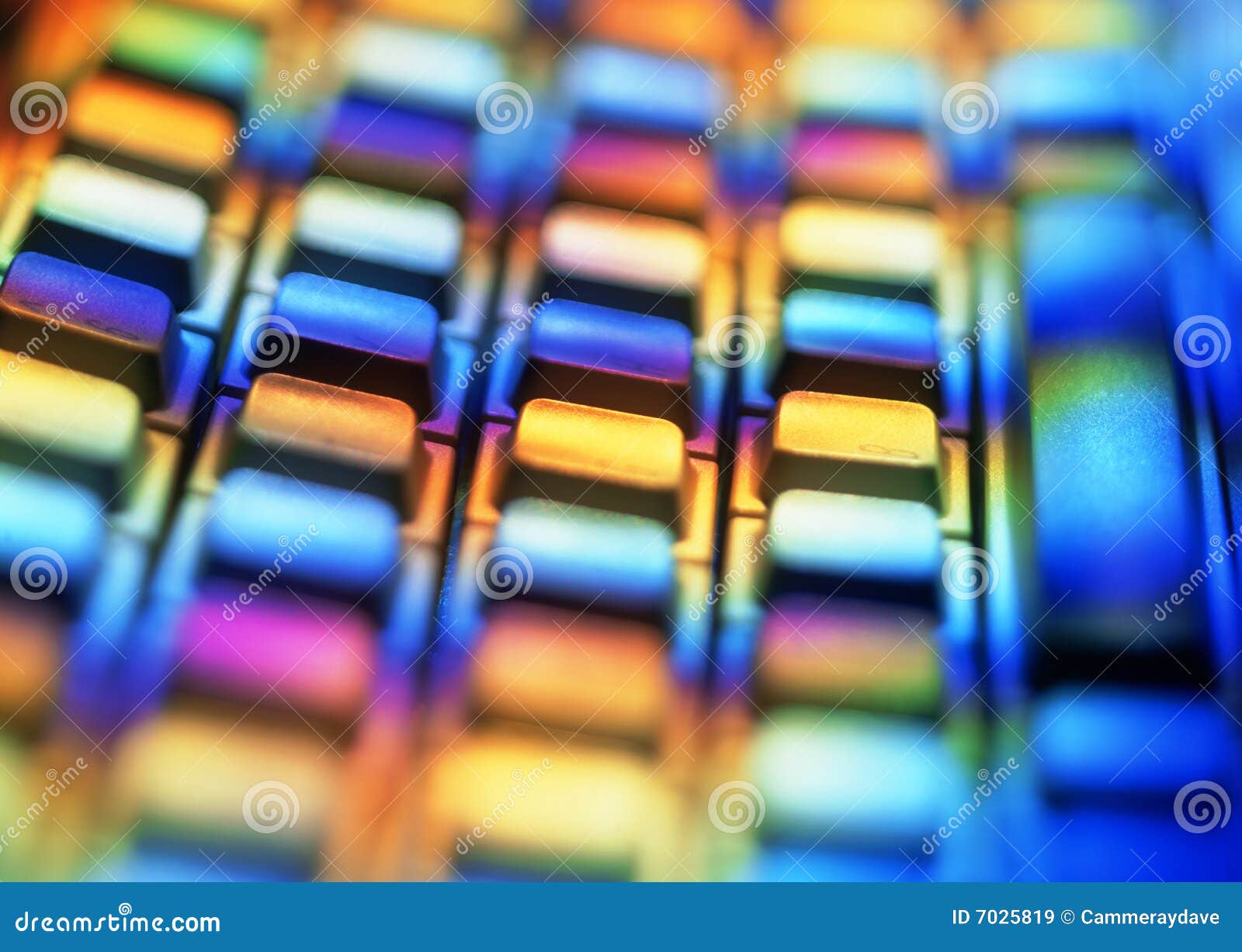 Colorful Computer Keyboard stock image. Image of colorful - 7025819