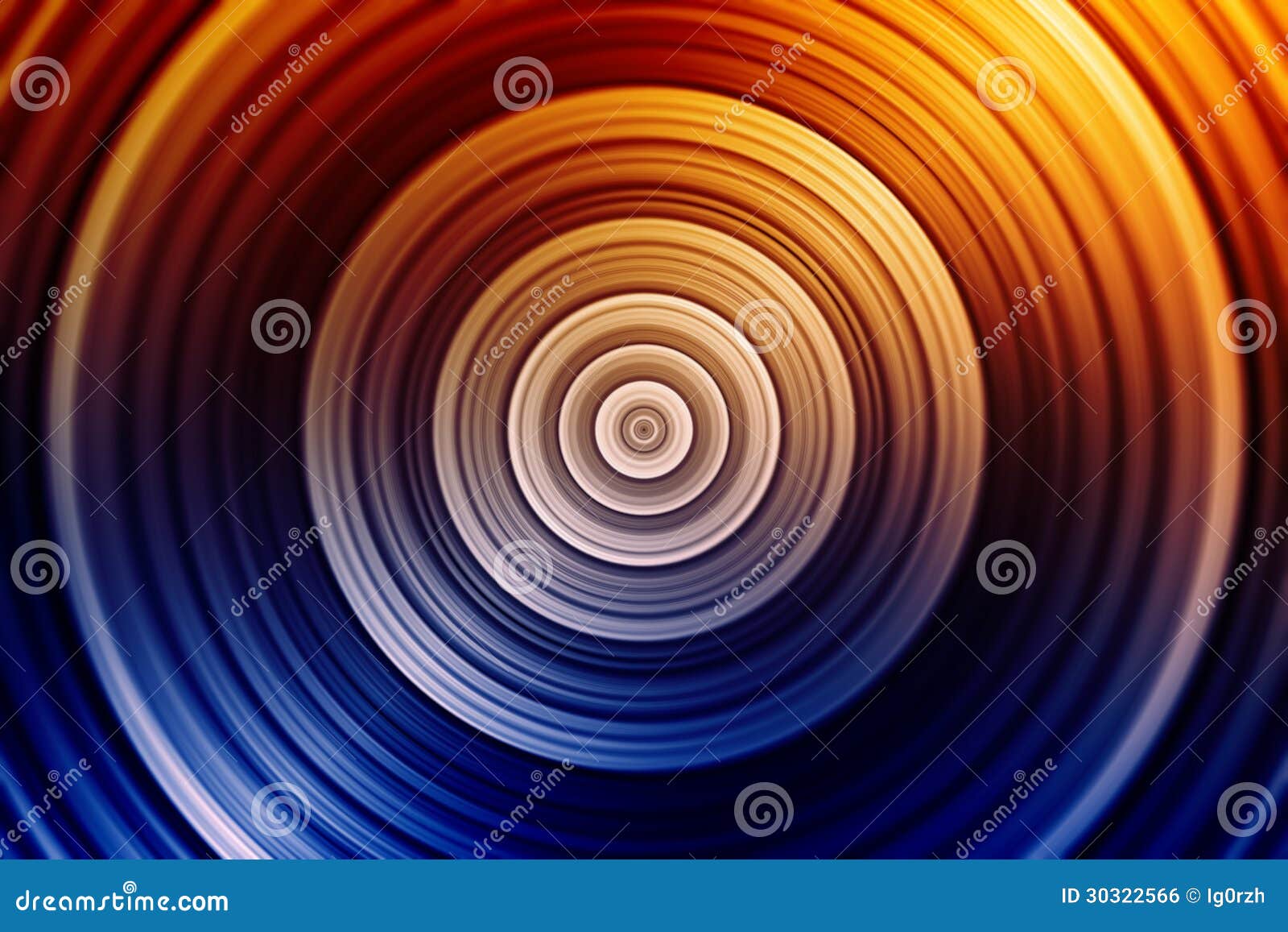 Colorful Concentric Circles Made Of Chain. Top View Of Cone Royalty ...