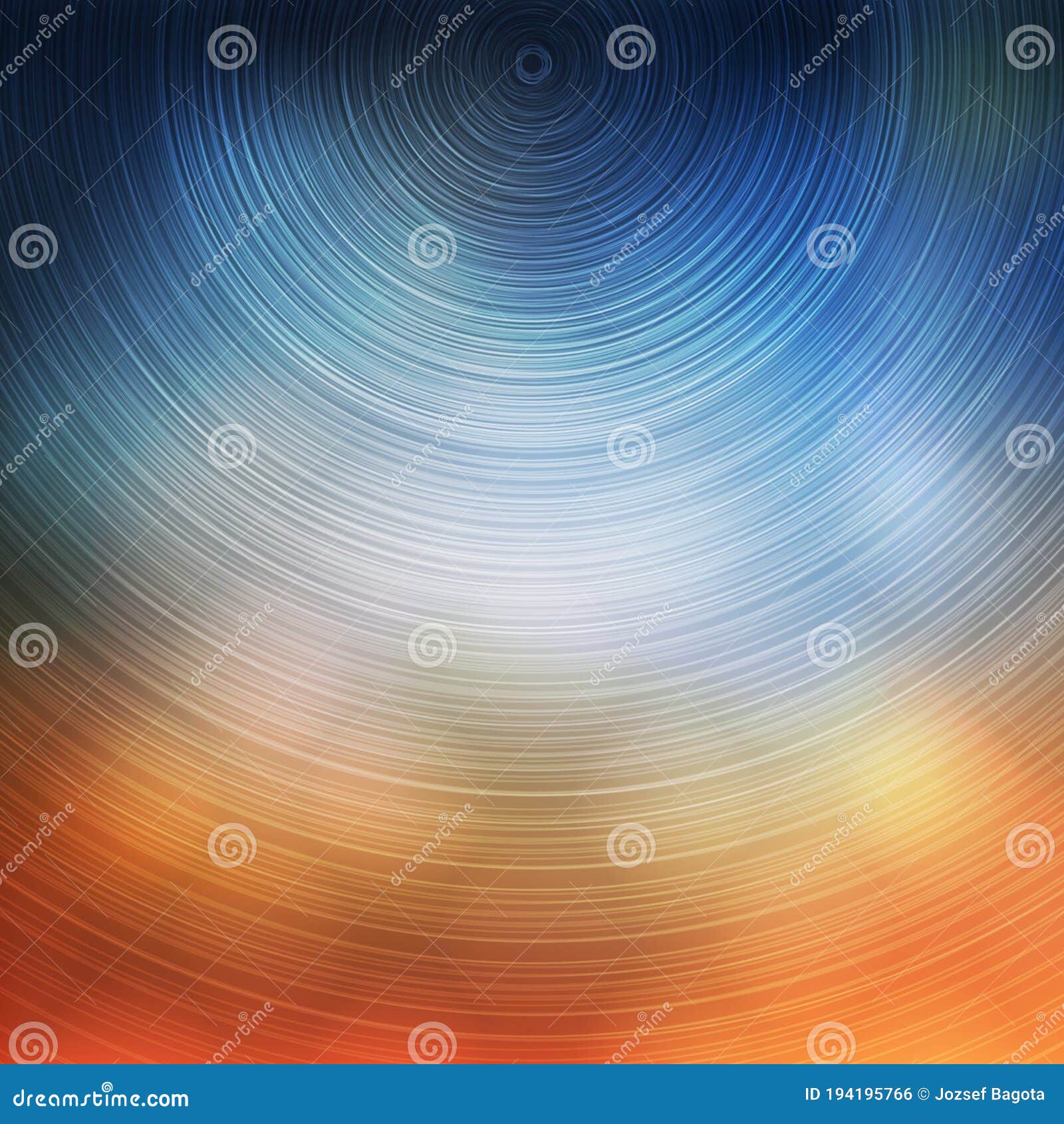 Colorful Concentric Circles Pattern on Blurred Background Stock Vector - Illustration of bokeh ...