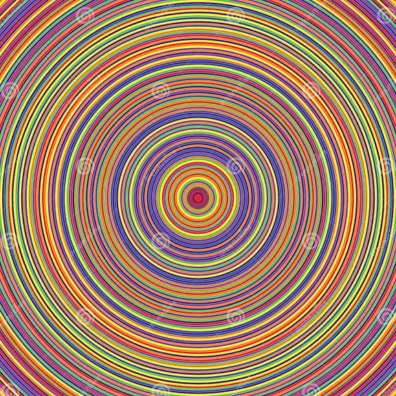 Colorful Concentric Circles Sharing the Same Center Creating Bold Geometric Patternsy Stock ...