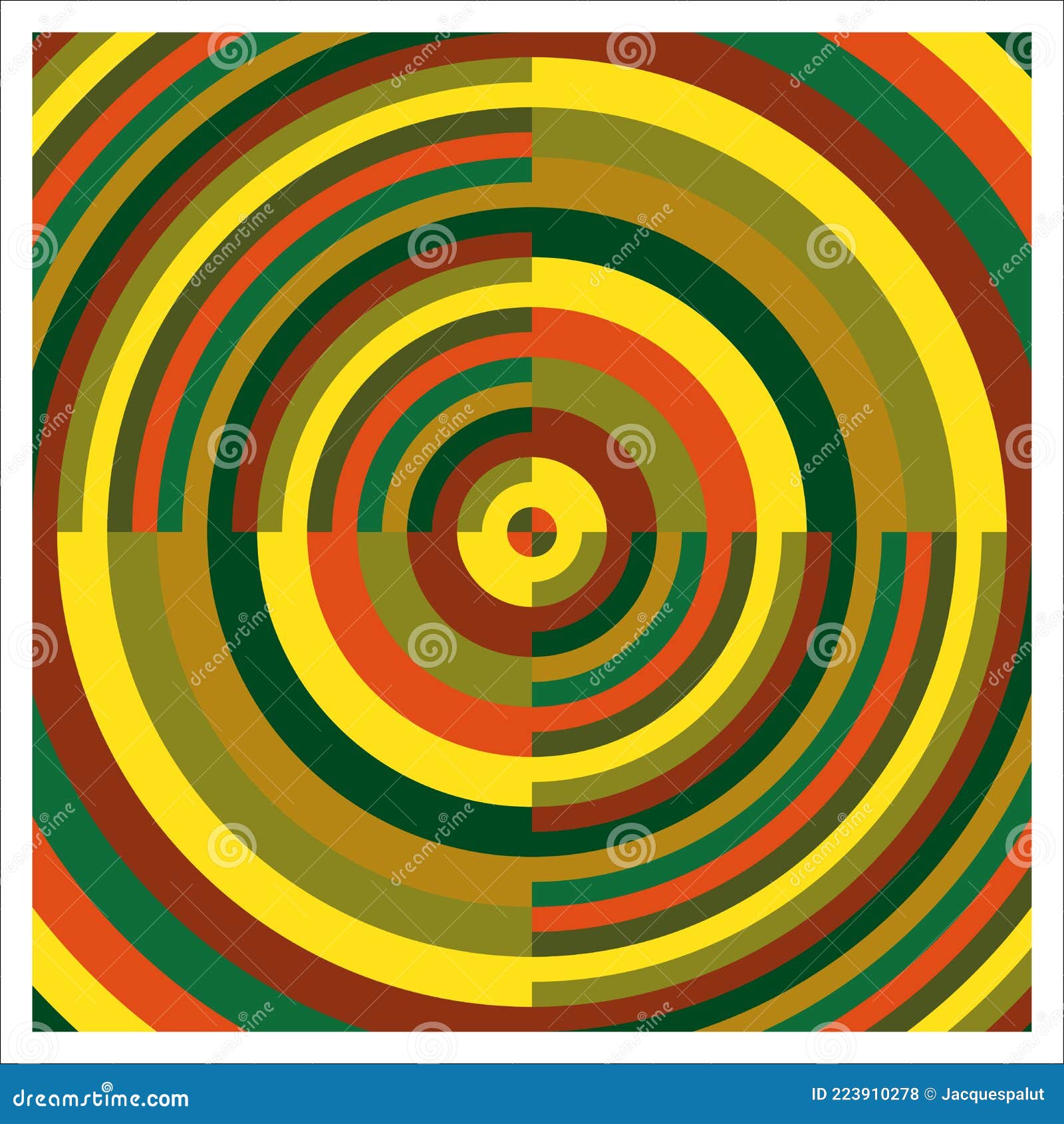 Colorful Concentric Circles Stock Vector - Illustration of graphic ...