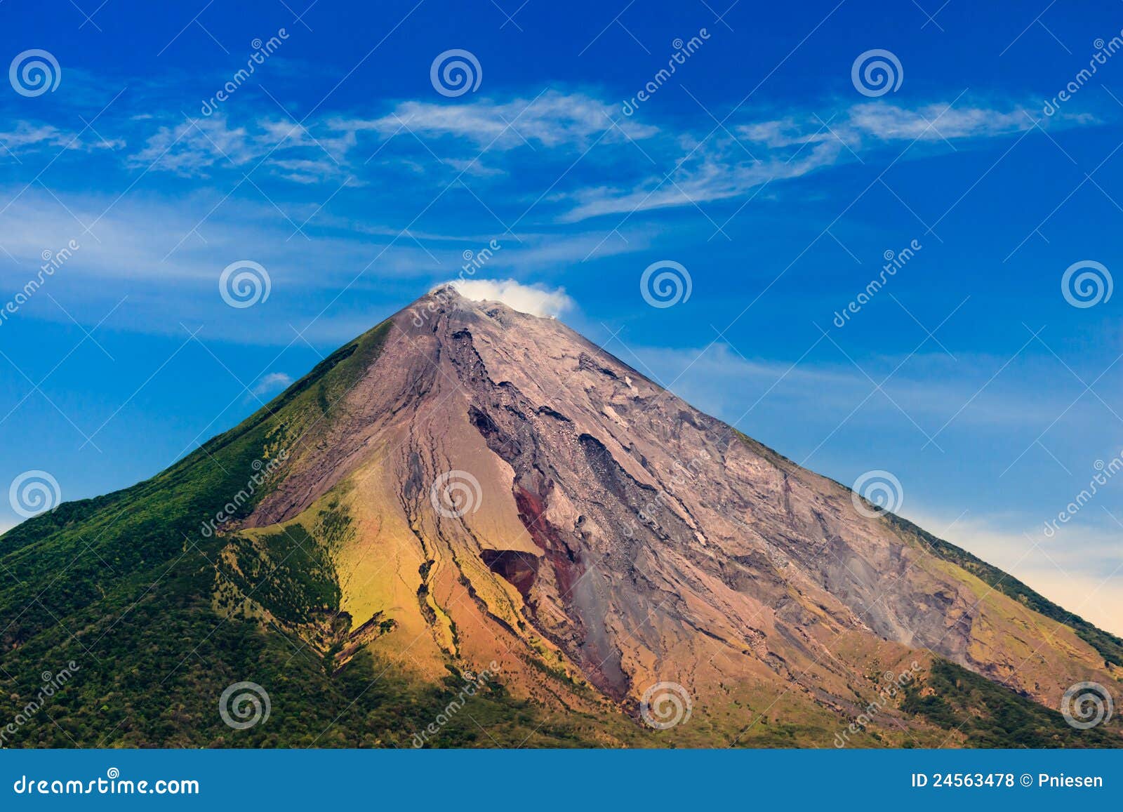 Colorful Conception Volcano Stock Photo - Image of colorful, america ...