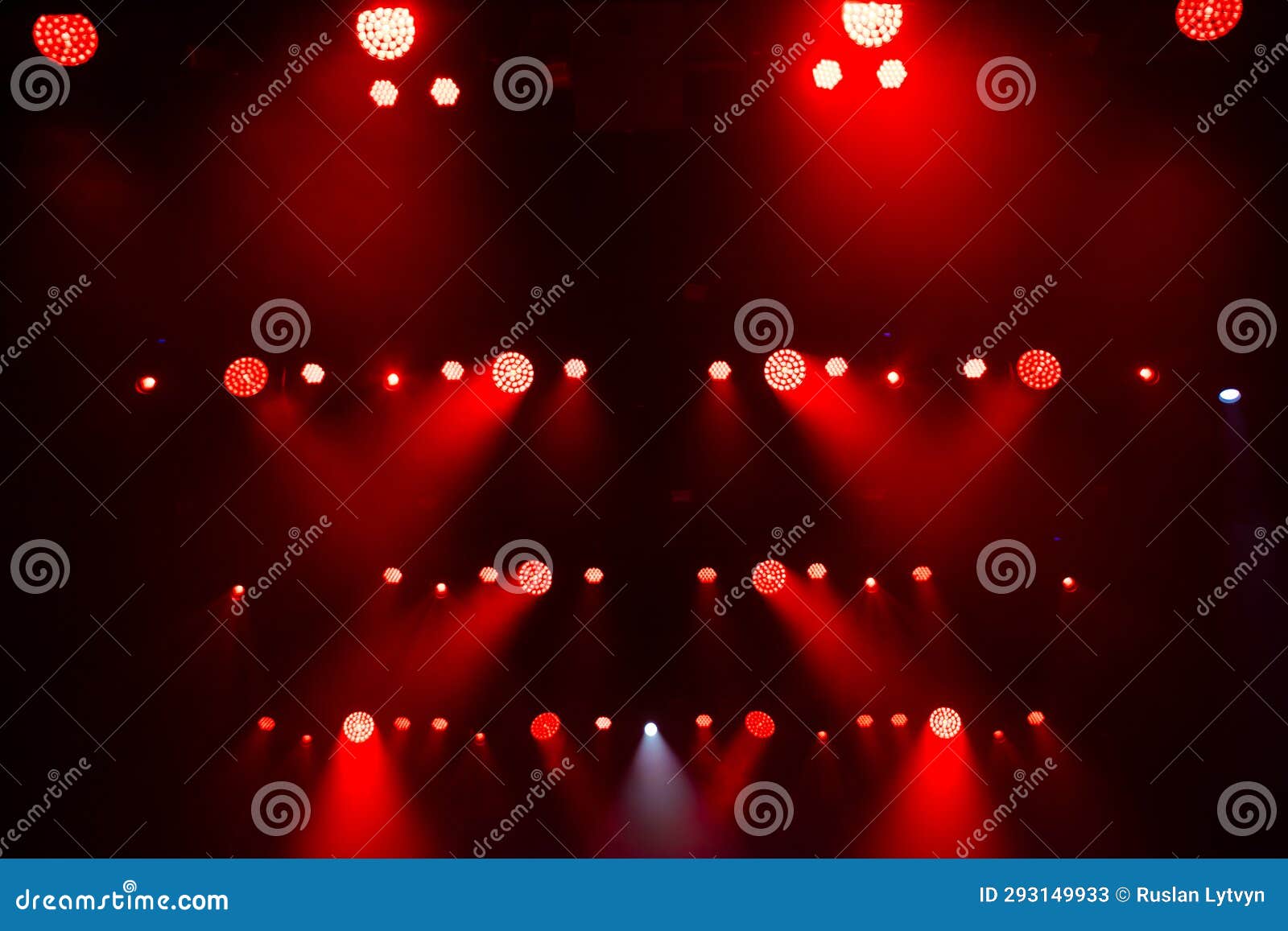 Colorful Concert Lights on Empty Stage Stock Image - Image of effects ...