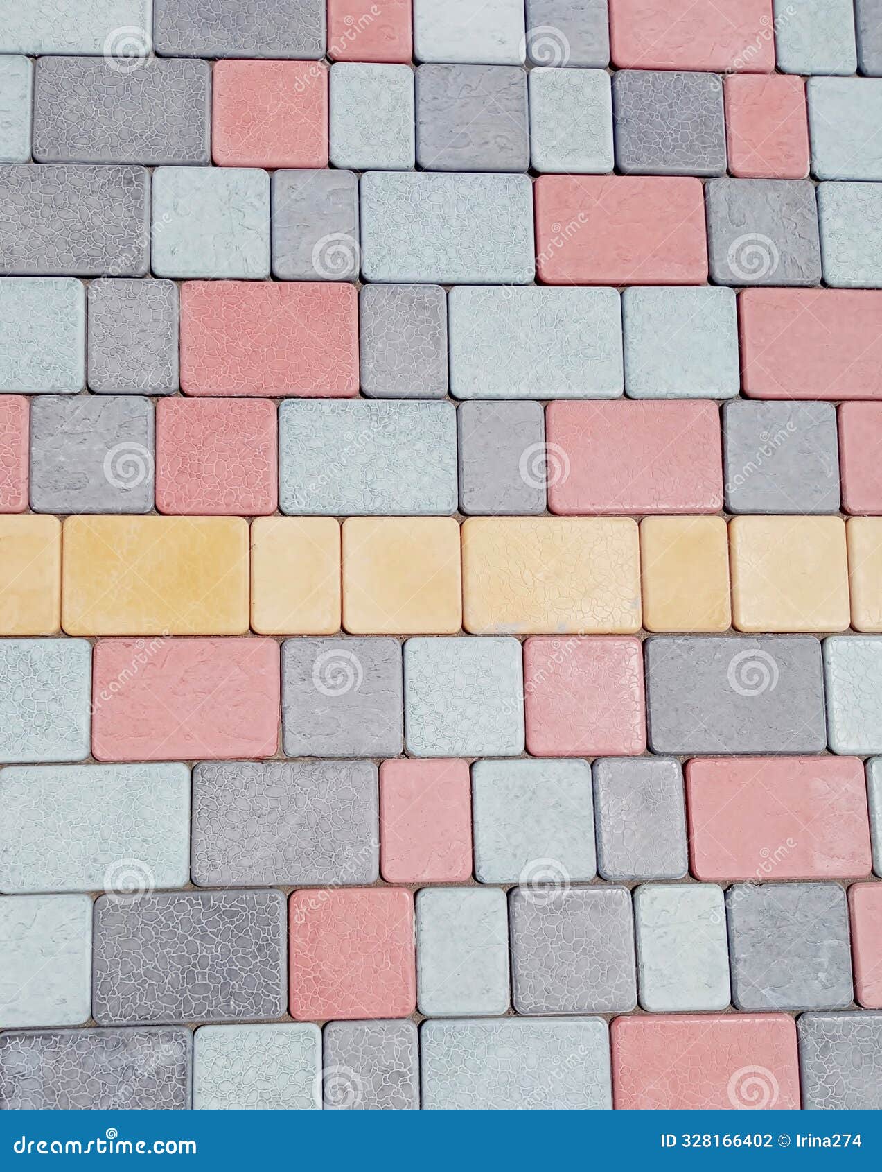 Colorful Concrete Paving Slab Background Stock Photo - Image of cream ...