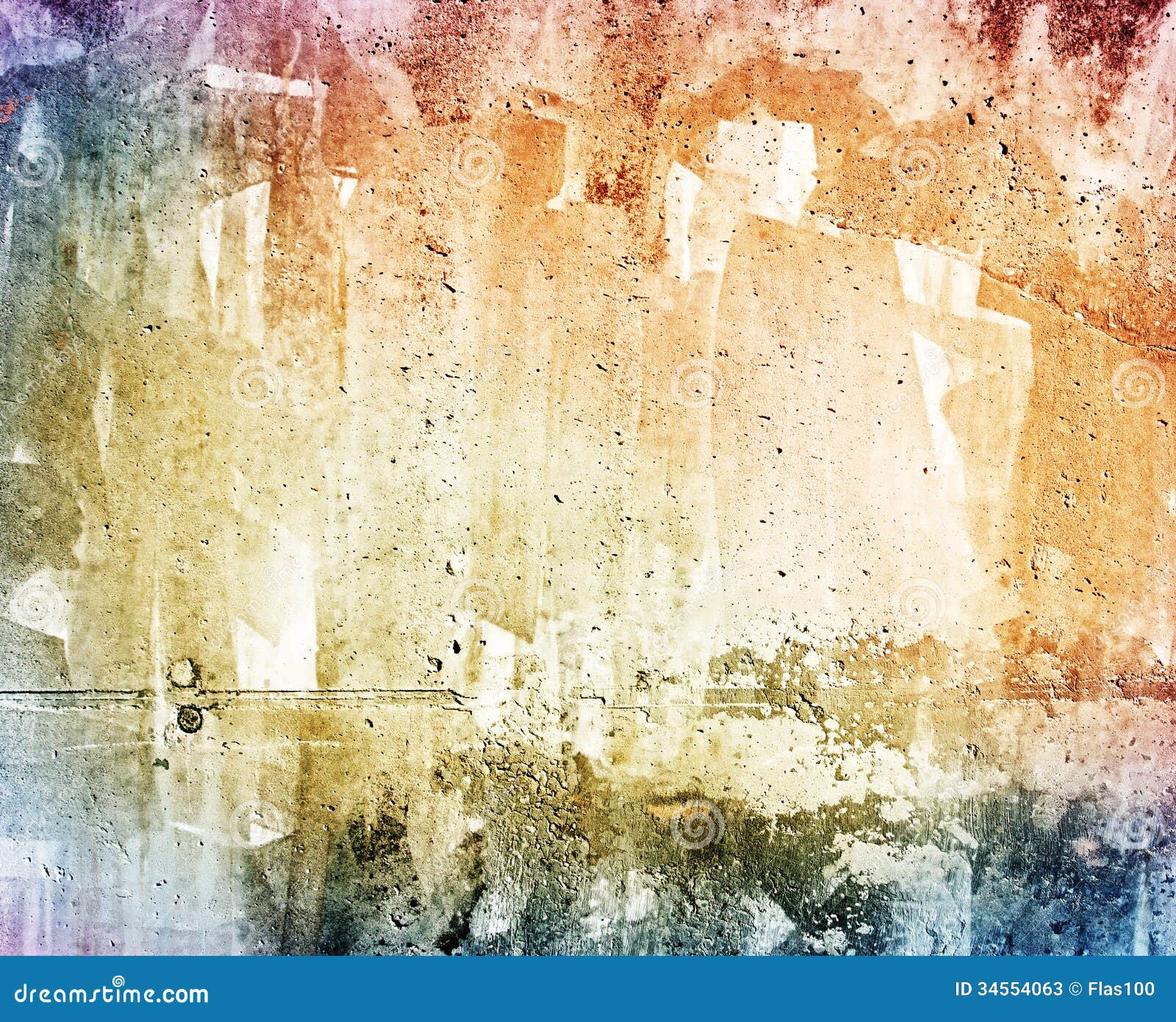 Colorful Concrete Wall Texture Stock Image - Image of paint, material ...