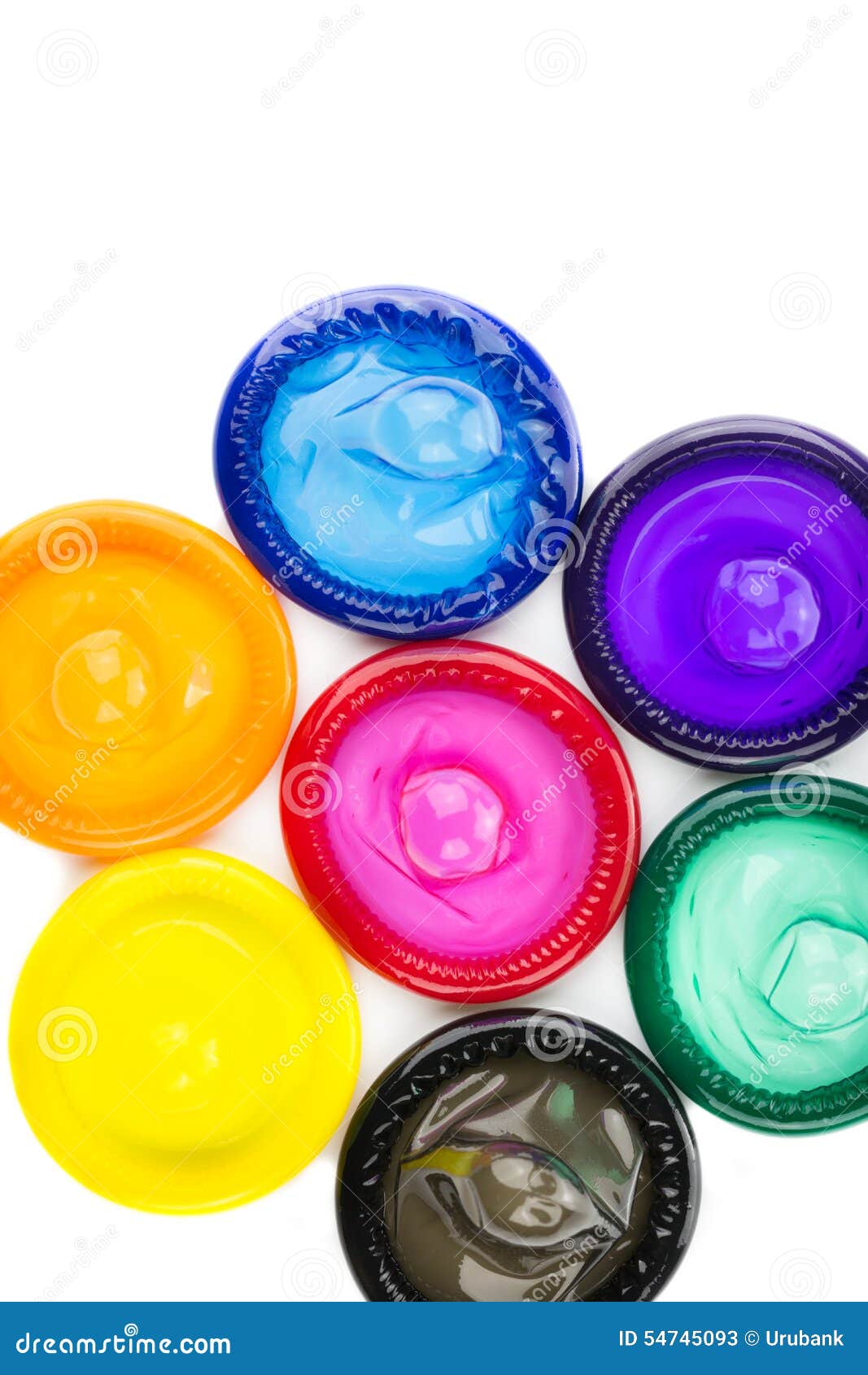 Colorful condom stock image. Image of isolated, safety - 54745093