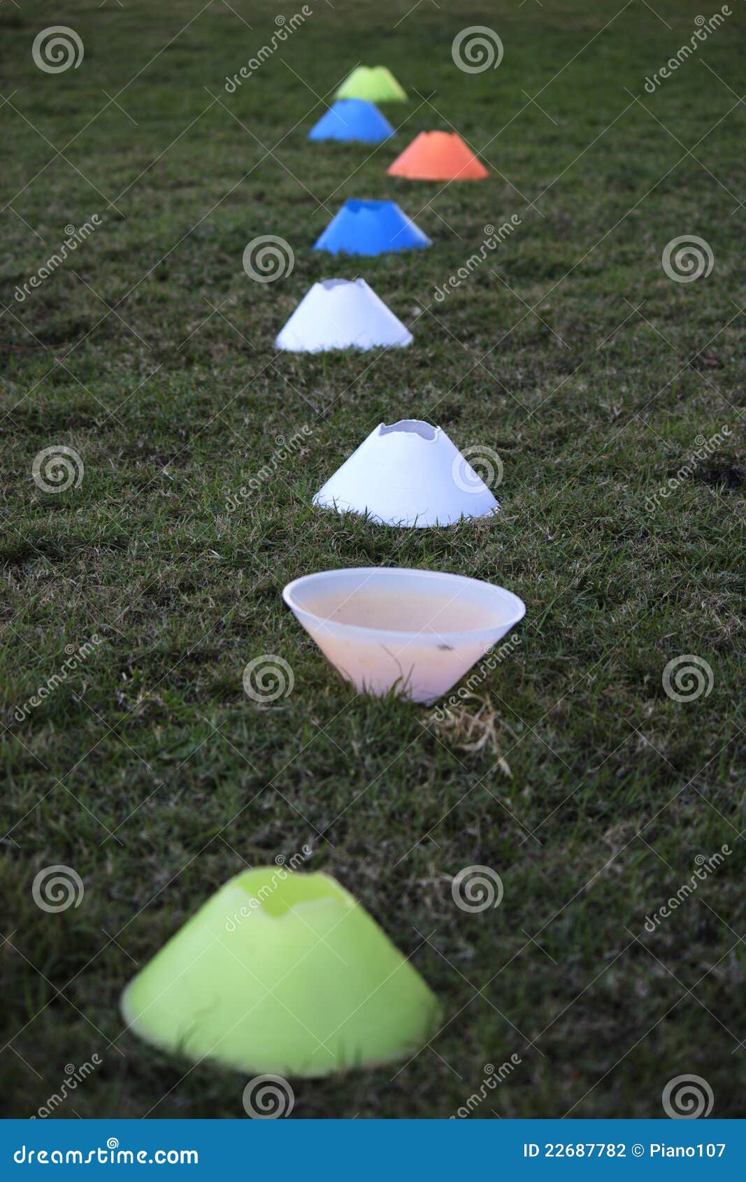 Colorful cones stock photo. Image of desing, grass, colorful - 22687782