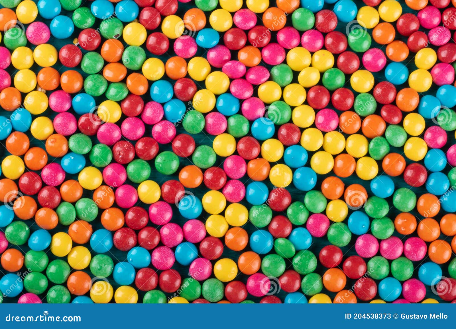 Colorful Confetti Candy Background Texture Top View Stock Image - Image ...