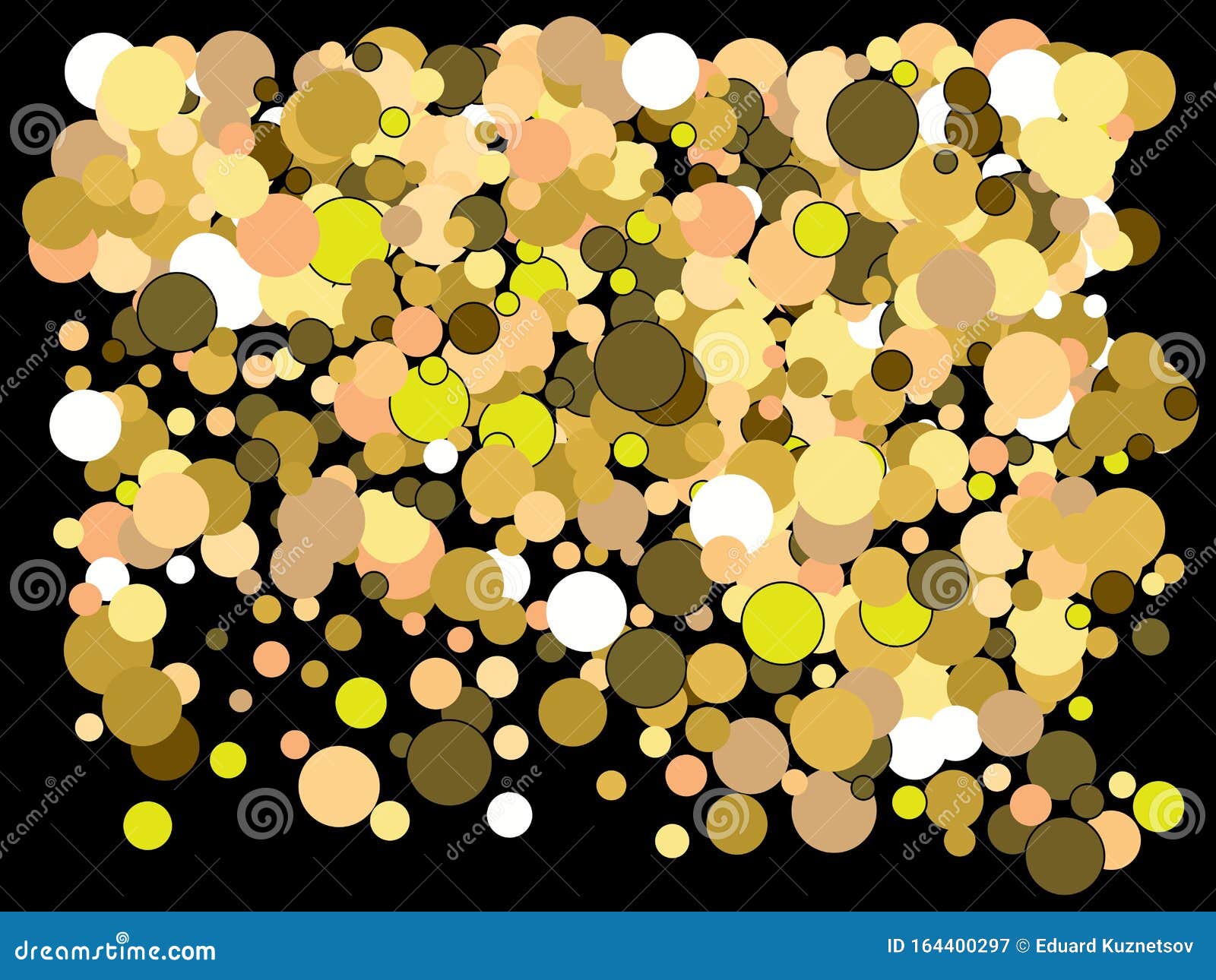 Colorful Confetti Circles Falling Stock Illustration - Illustration of ...