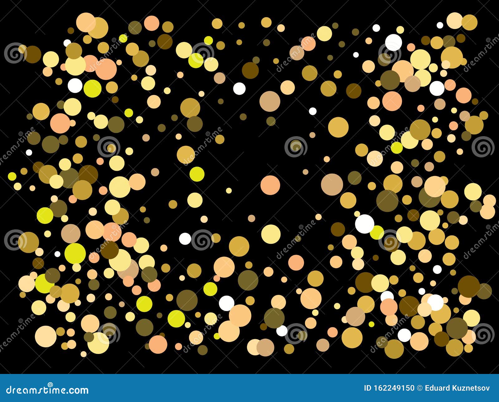 Colorful Confetti Circles Falling Stock Illustration - Illustration of ...