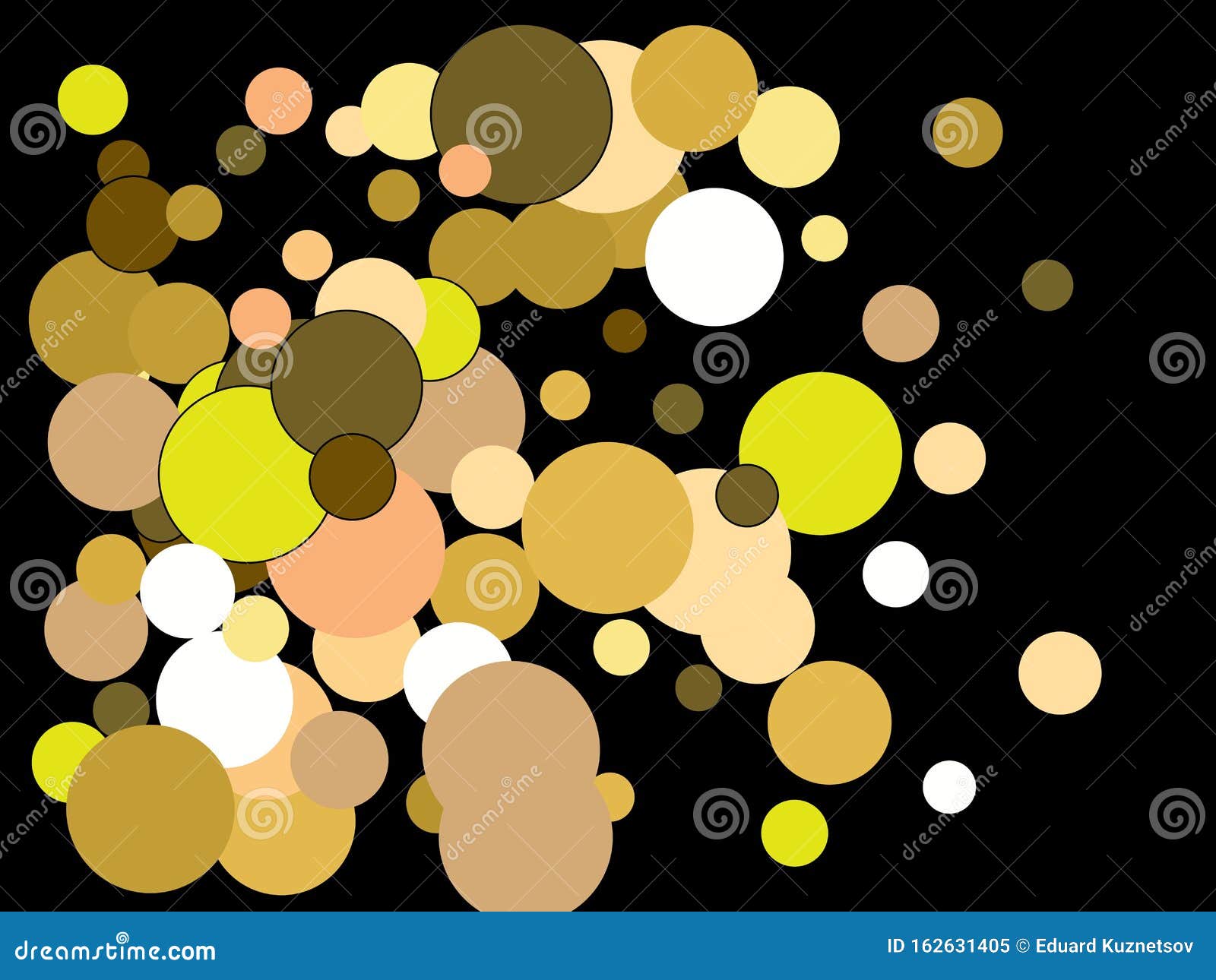 Colorful Confetti Circles Falling Stock Illustration - Illustration of ...