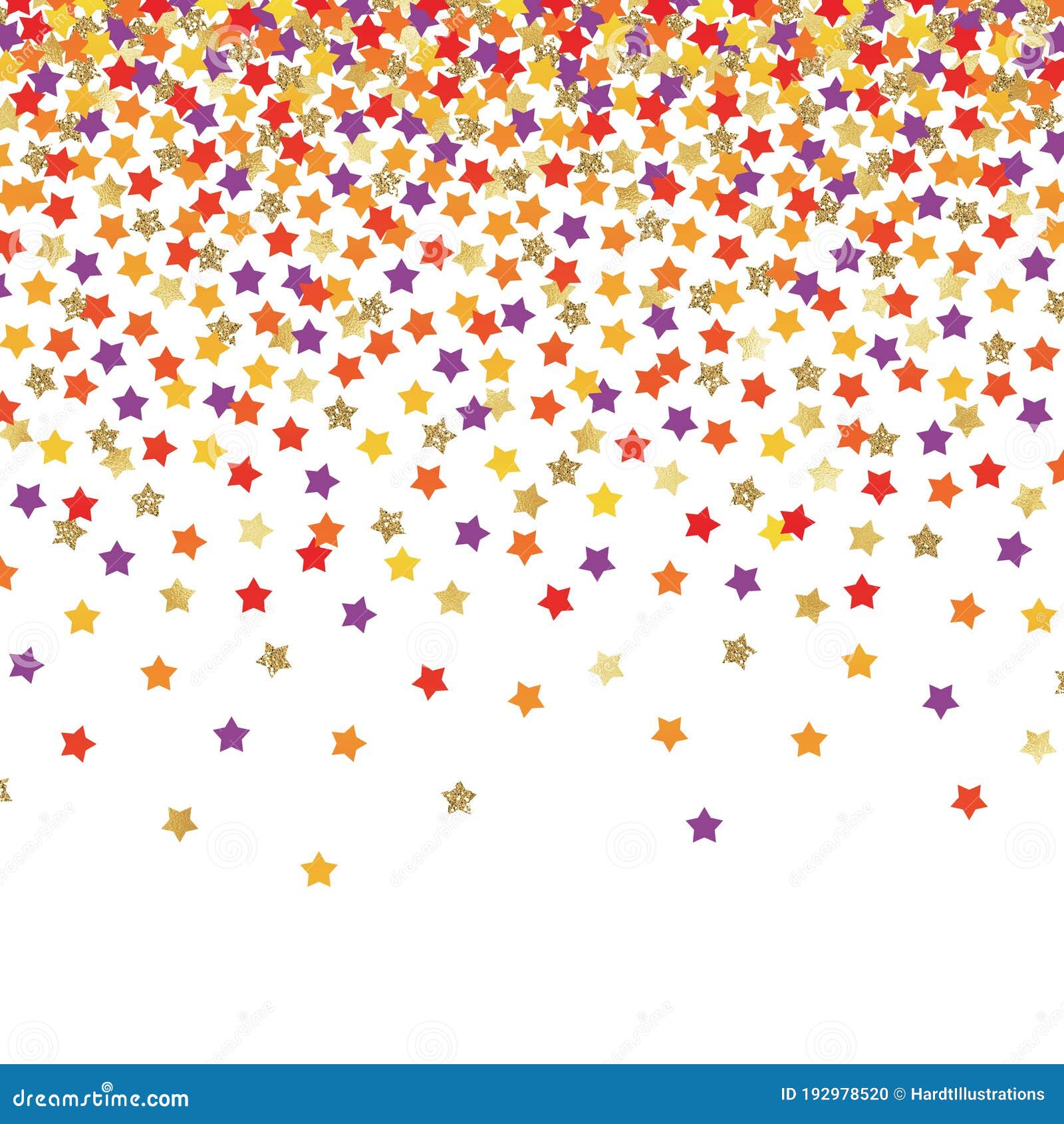 Falling Confetti Background Stock Illustration - Illustration of blue ...