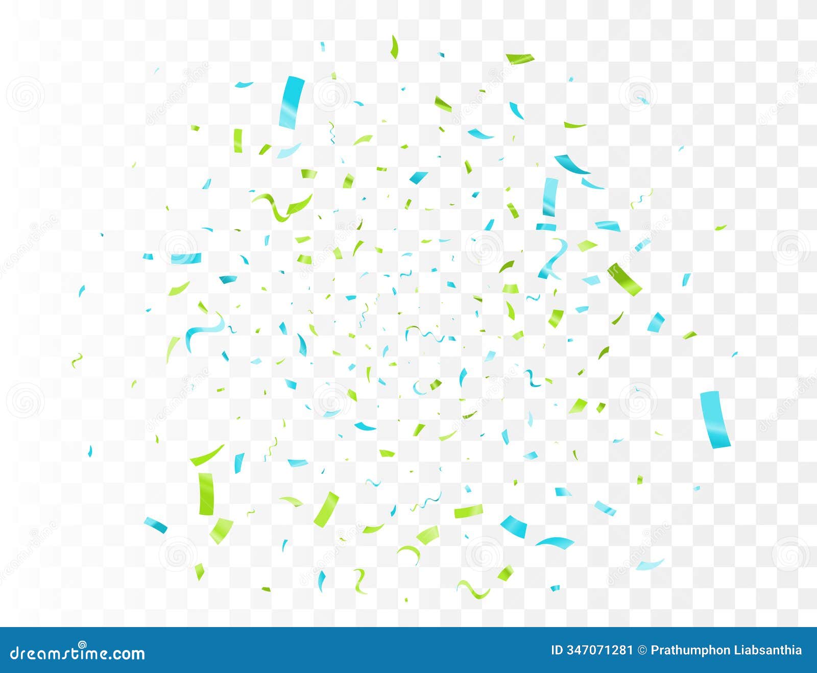 Colorful Confetti Isolated Transparent Background. Vector Illustration ...