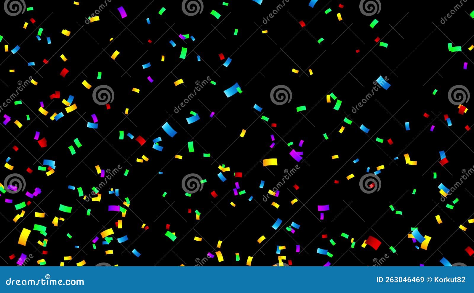 Colorful Confetti from Left and Right Stock Video - Video of decoration ...