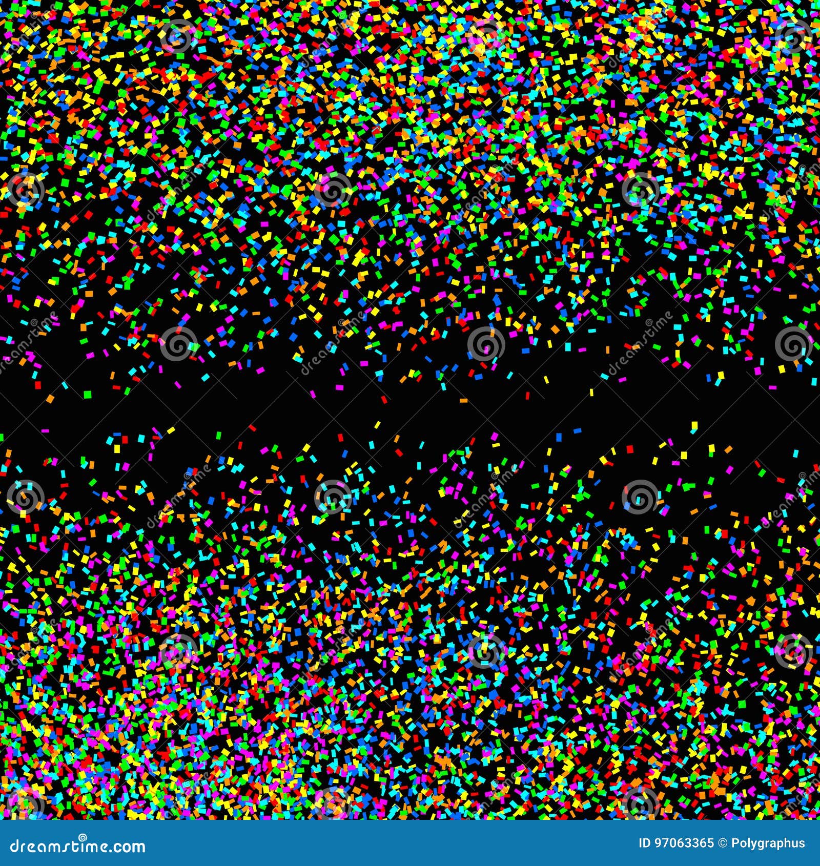 Colorful confetti pattern stock vector. Illustration of festival - 97063365