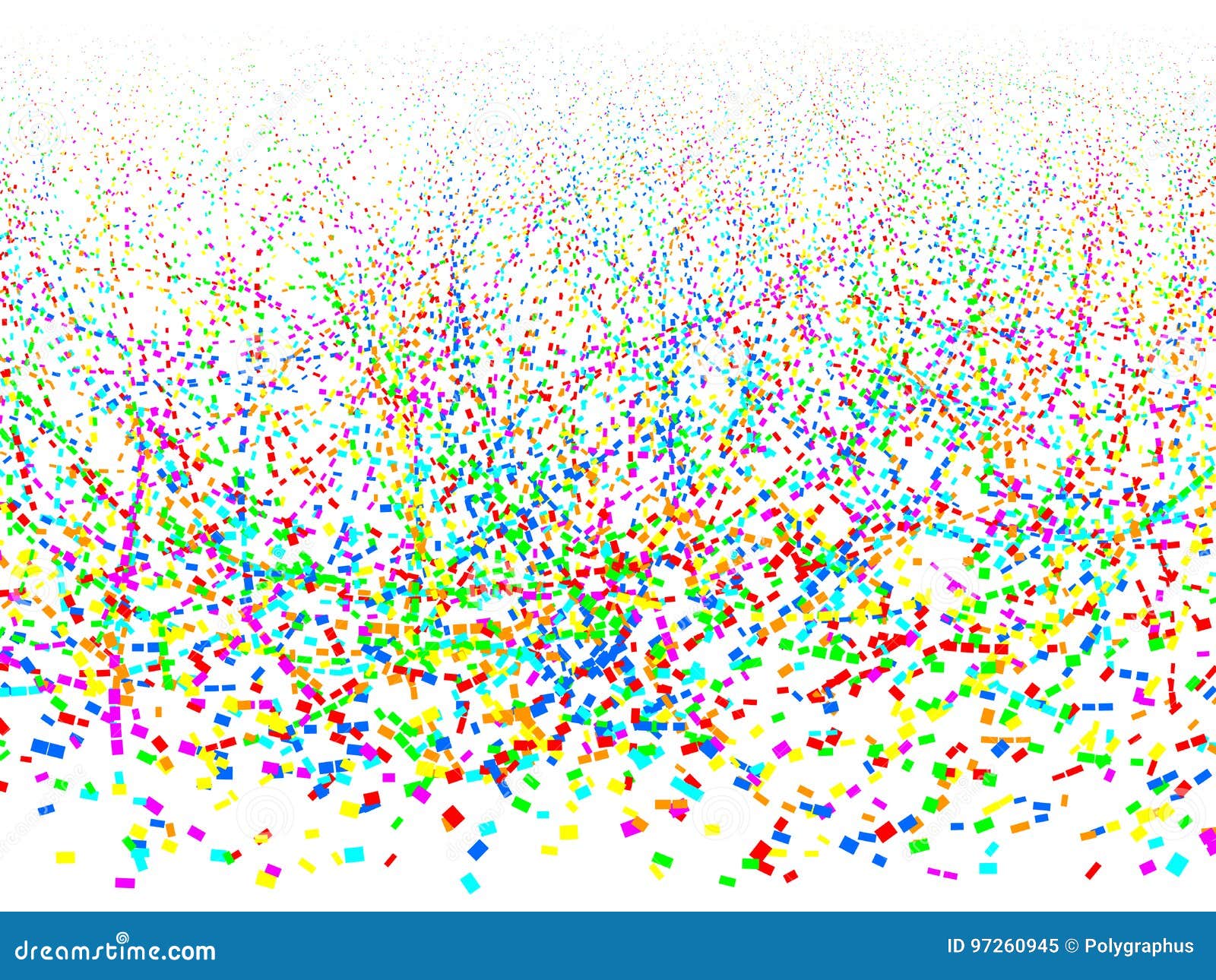 Colorful confetti pattern stock vector. Illustration of paper - 97260945