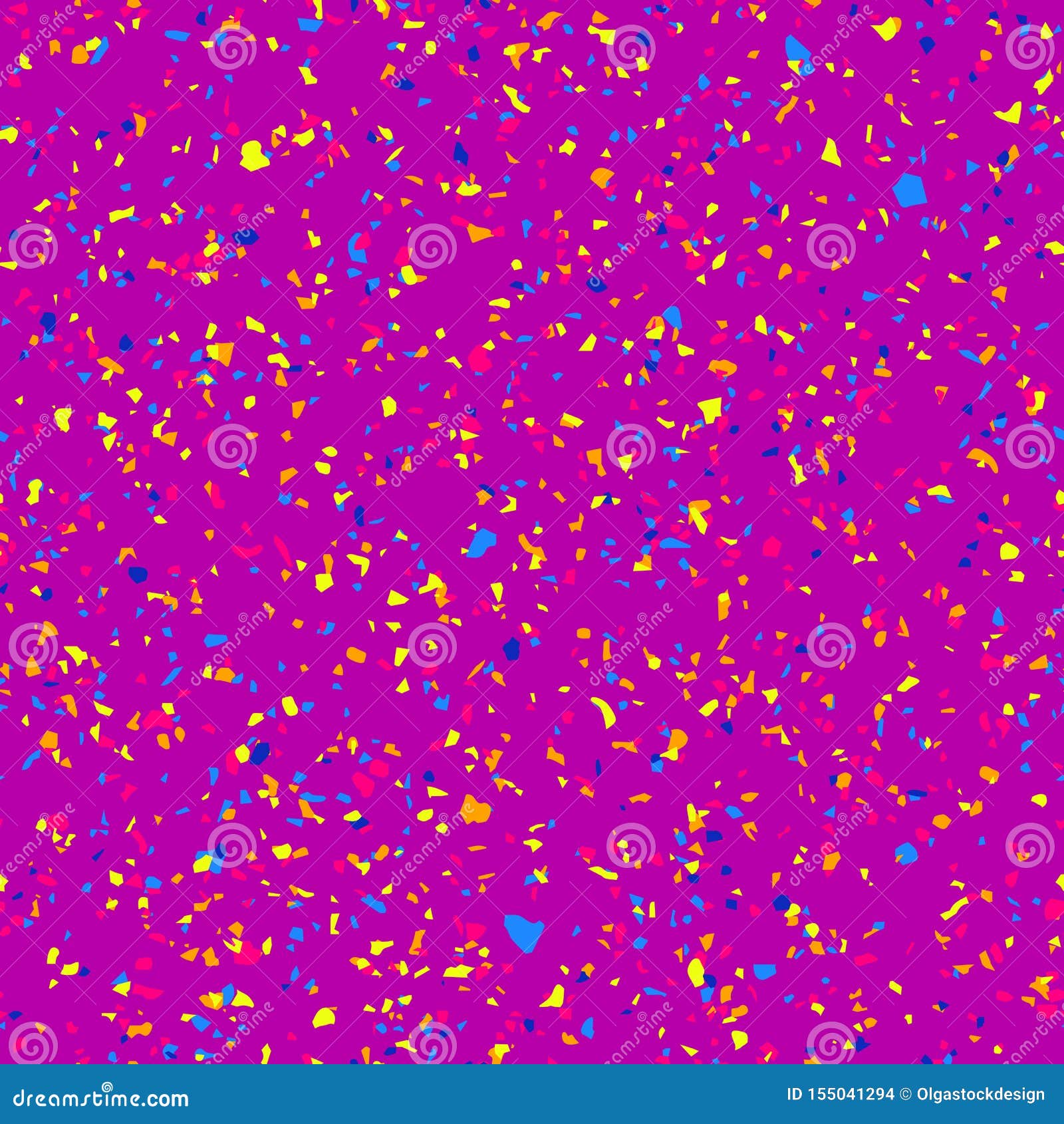 Colorful Confetti Seamless Pattern. Vector Abstract Background ...