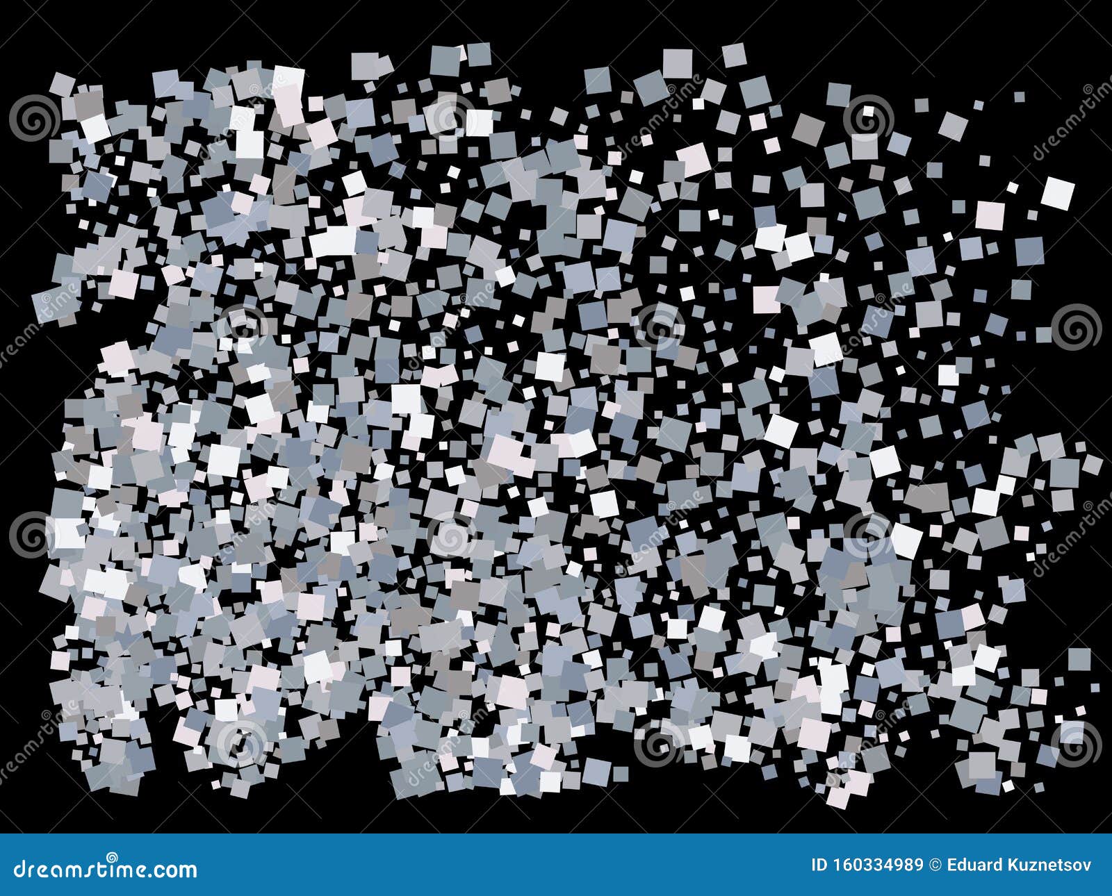 Colorful Confetti Squares Falling Stock Illustration - Illustration of ...